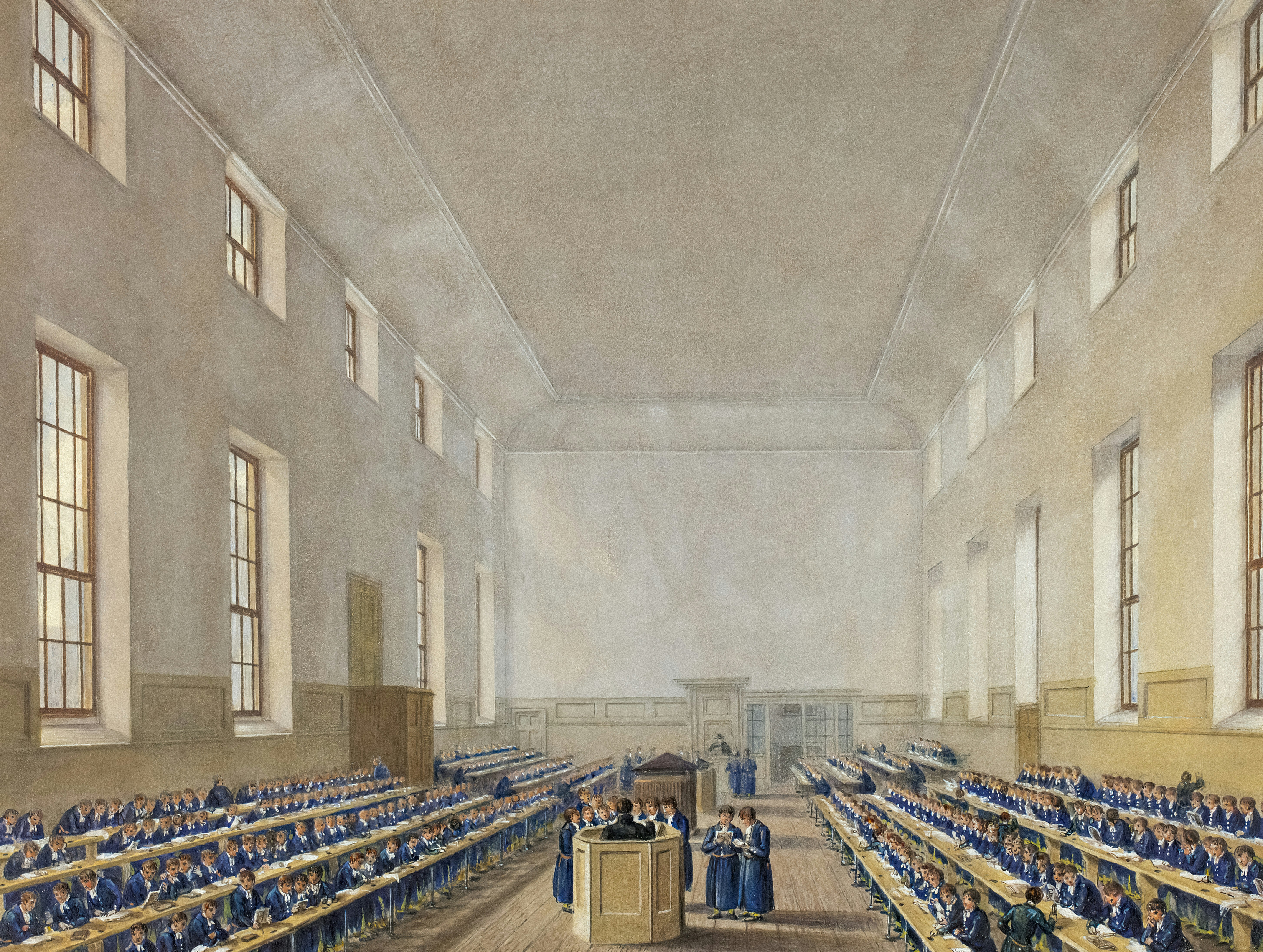A painting of a room full of people photo – Free Archival Image on Unsplash