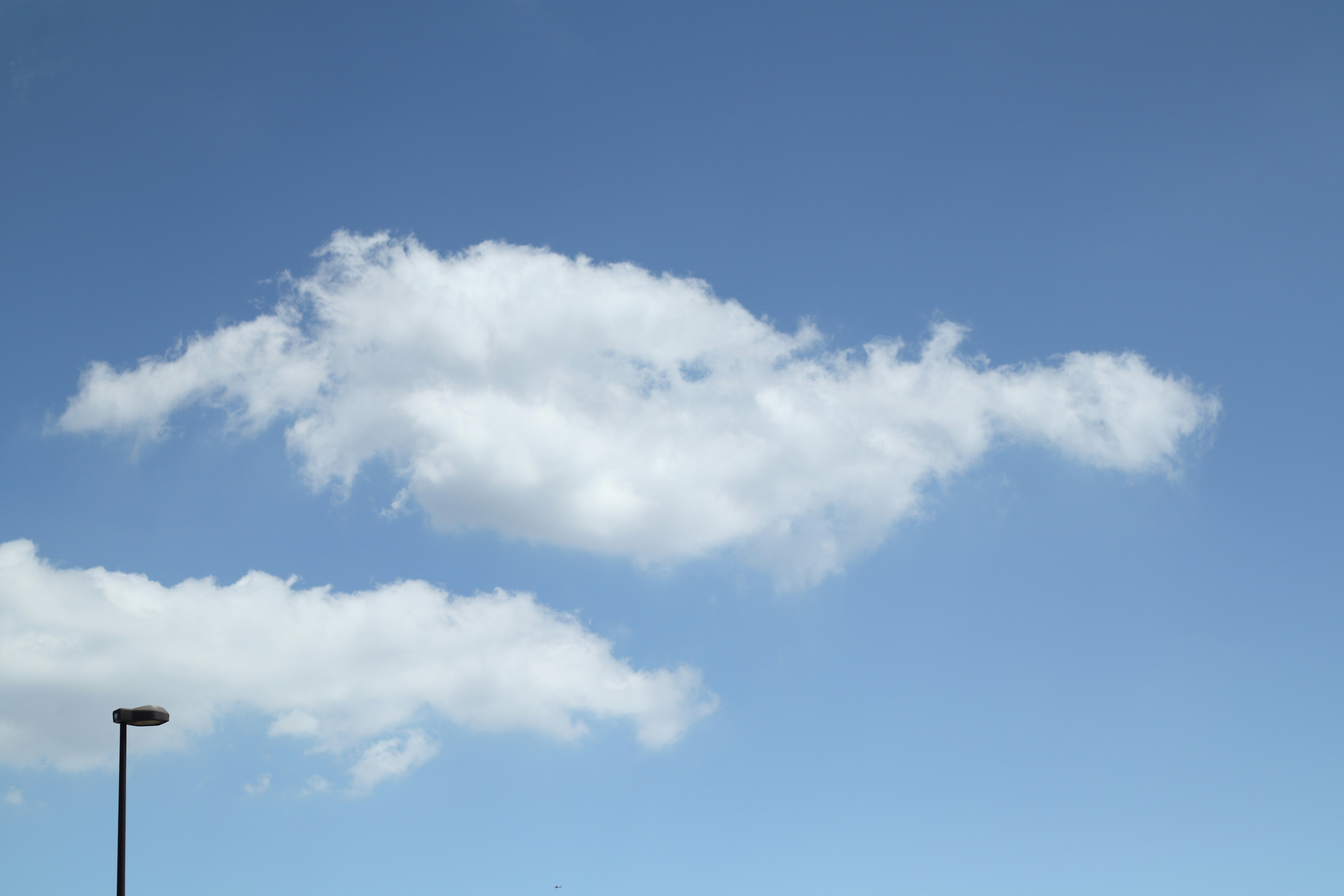 Cloud Quilt Over a Lone Streetlight