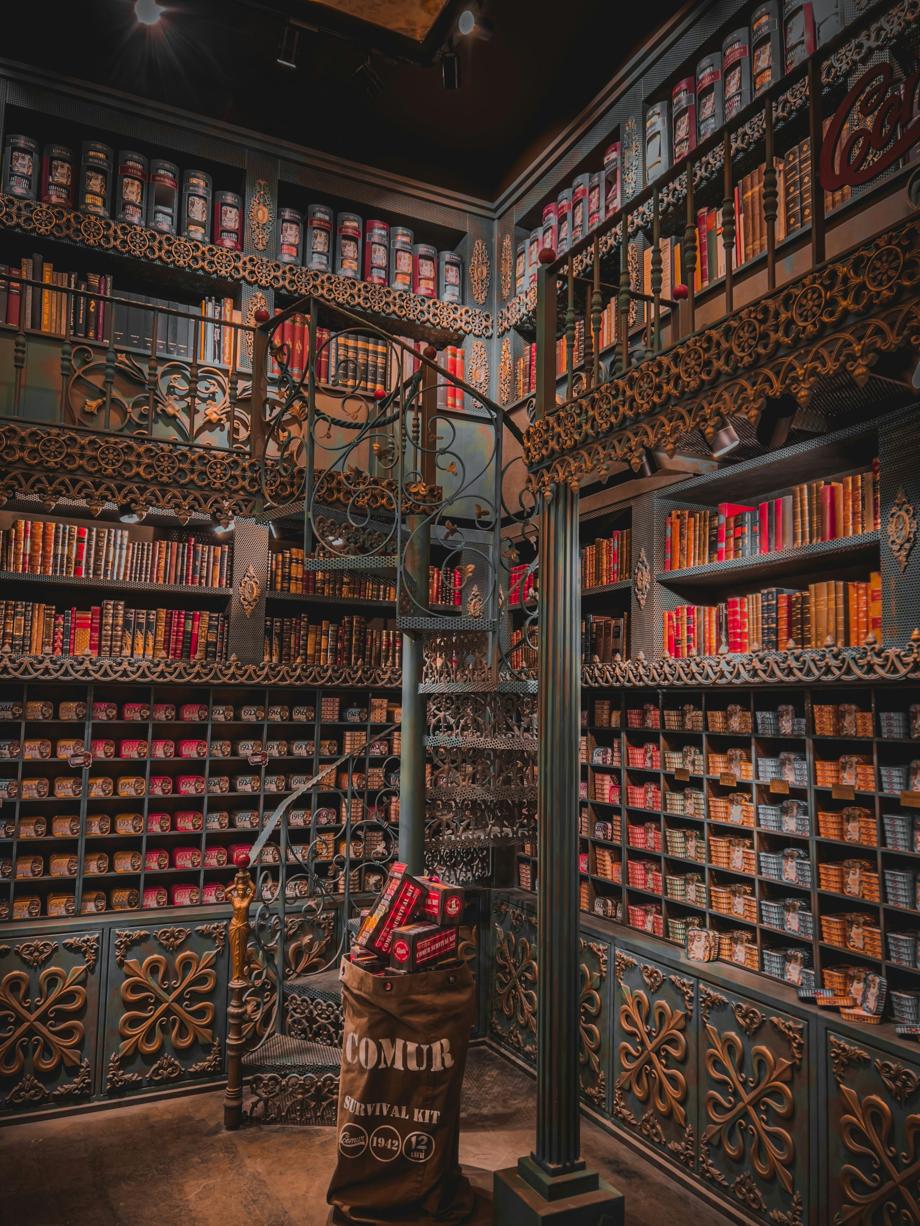 A large library filled with lots of books photo – Free Building Image ...