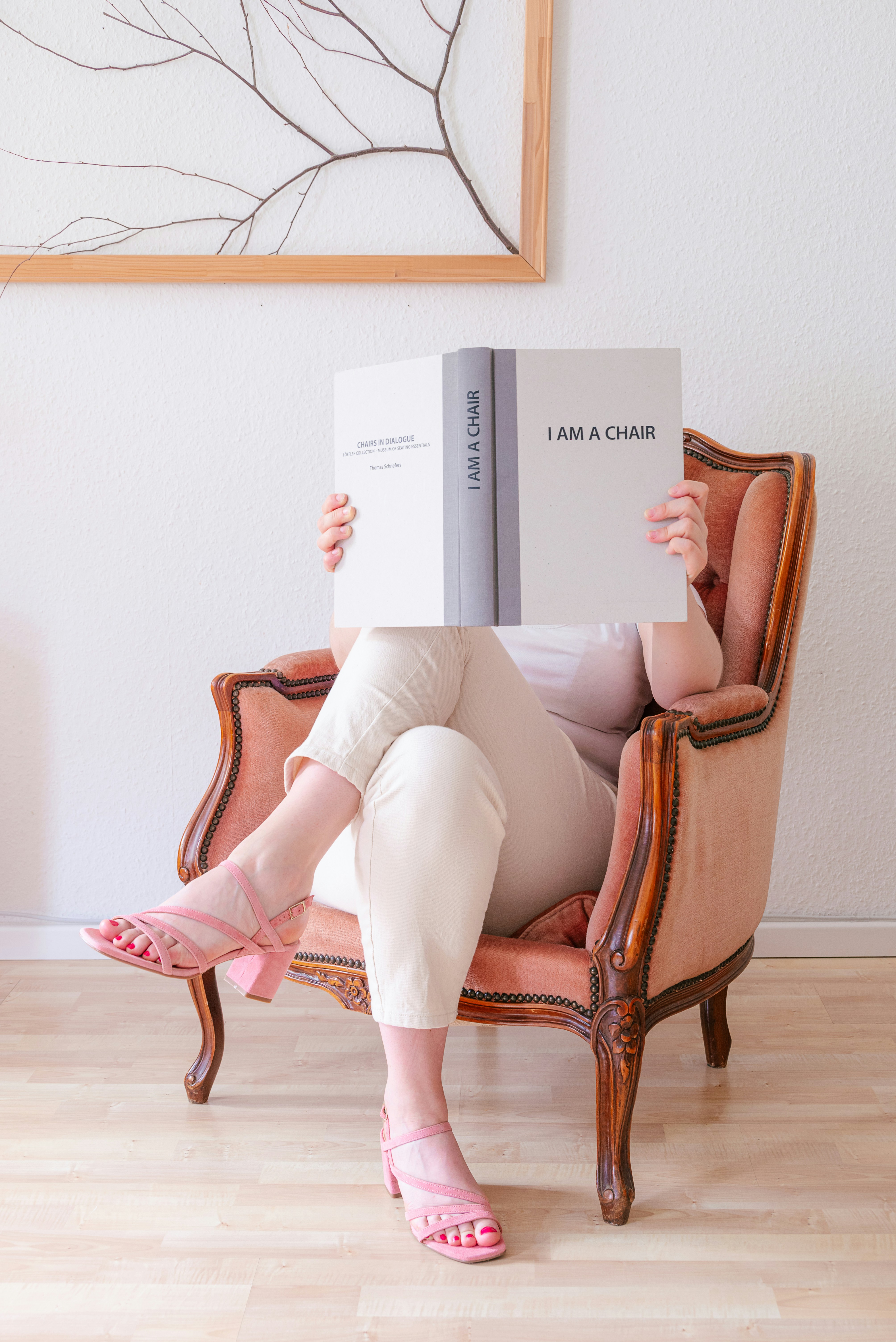I Am a Chair: A Quiet Portrait in a Vintage Armchair