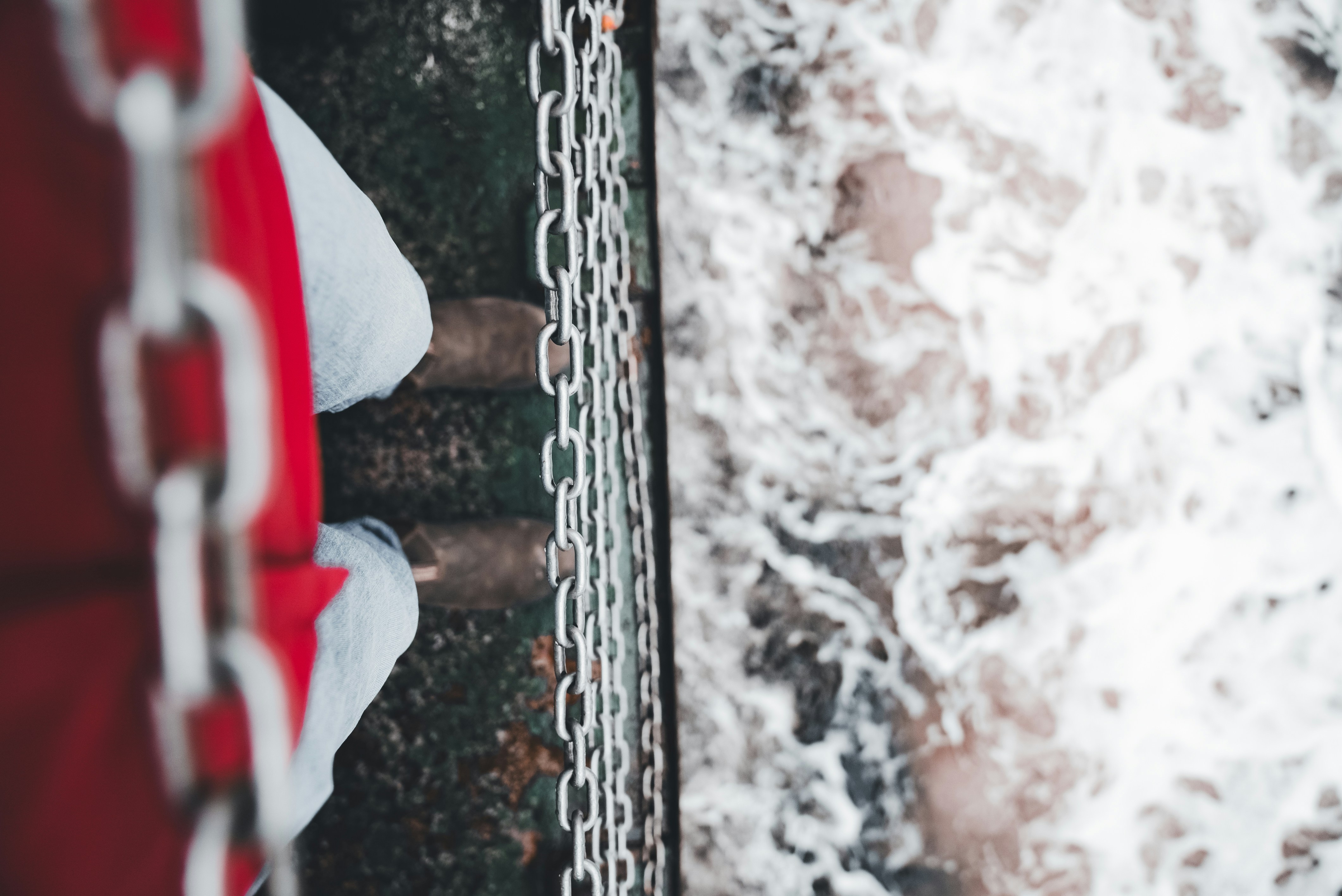 Crimson Seat, Cold Chain: A Rider's Edge Over Foaming Descent