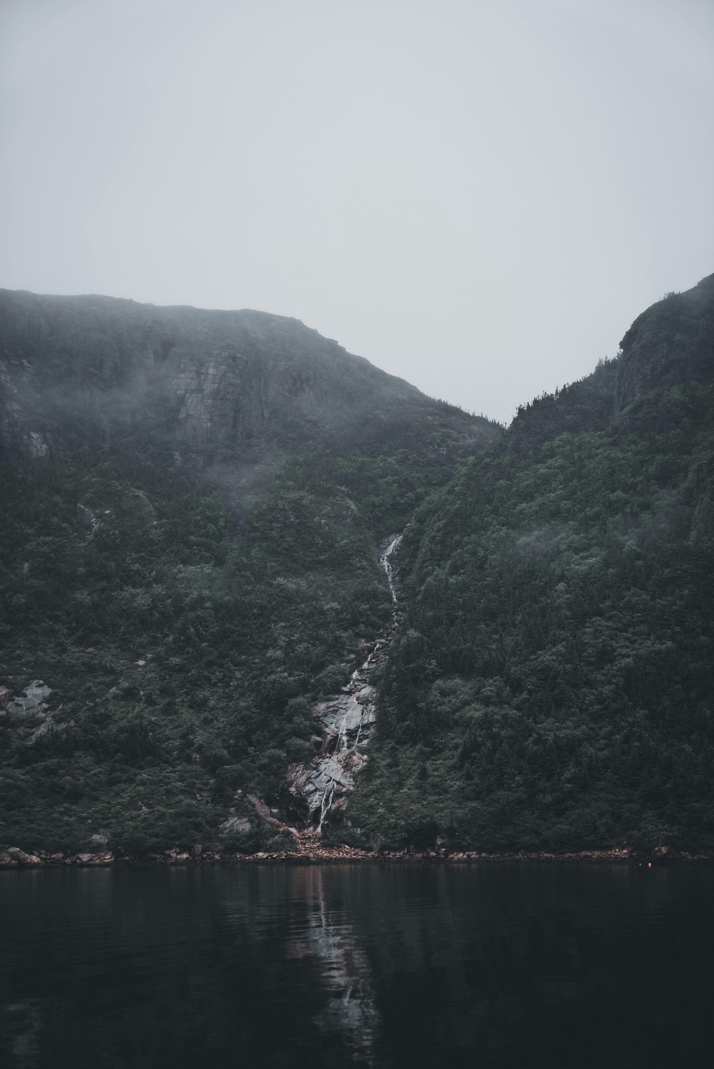 Mist Veil over a Cascading Valley