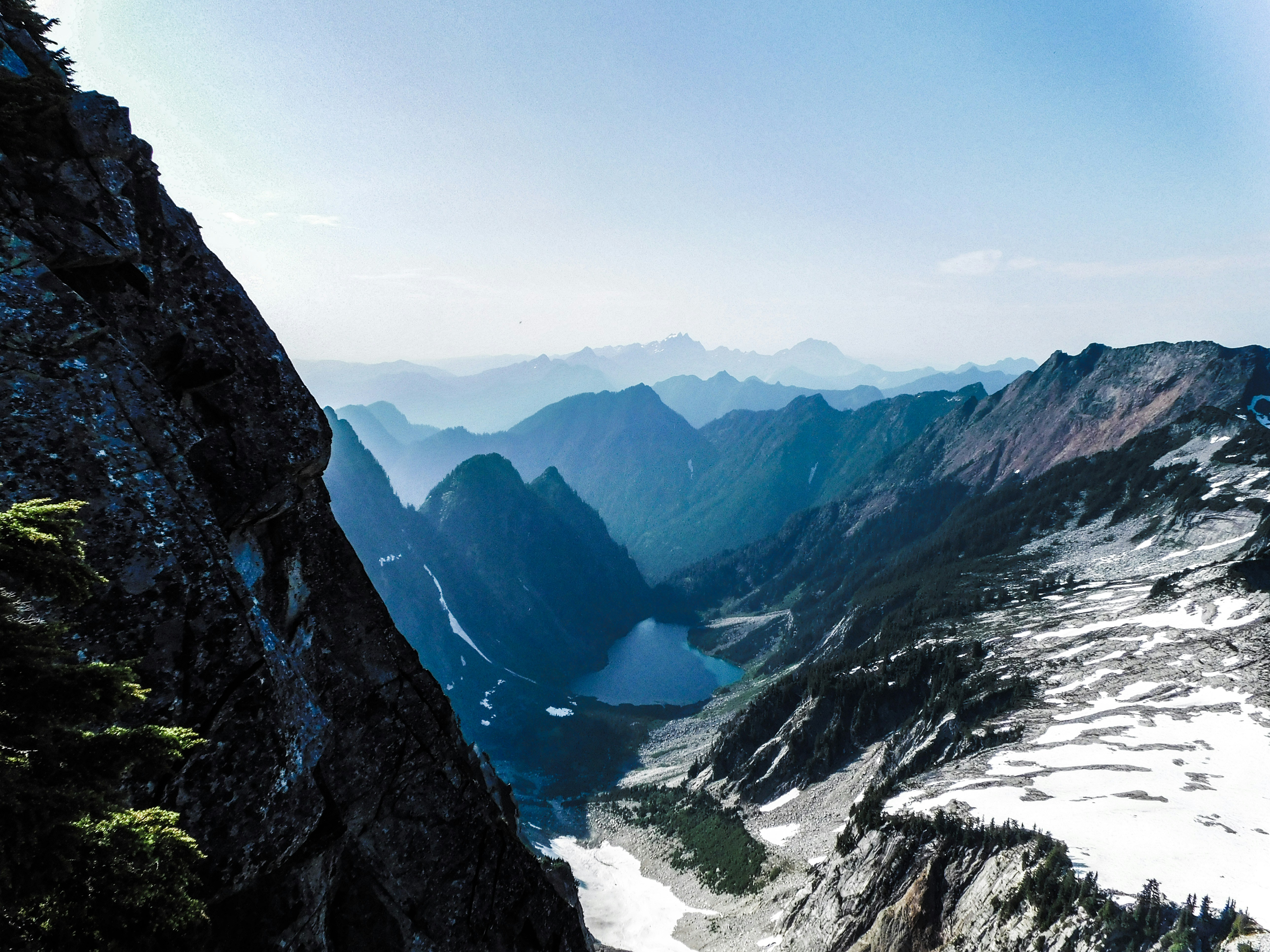 A view of the mountains from a high point of view photo – Free ...