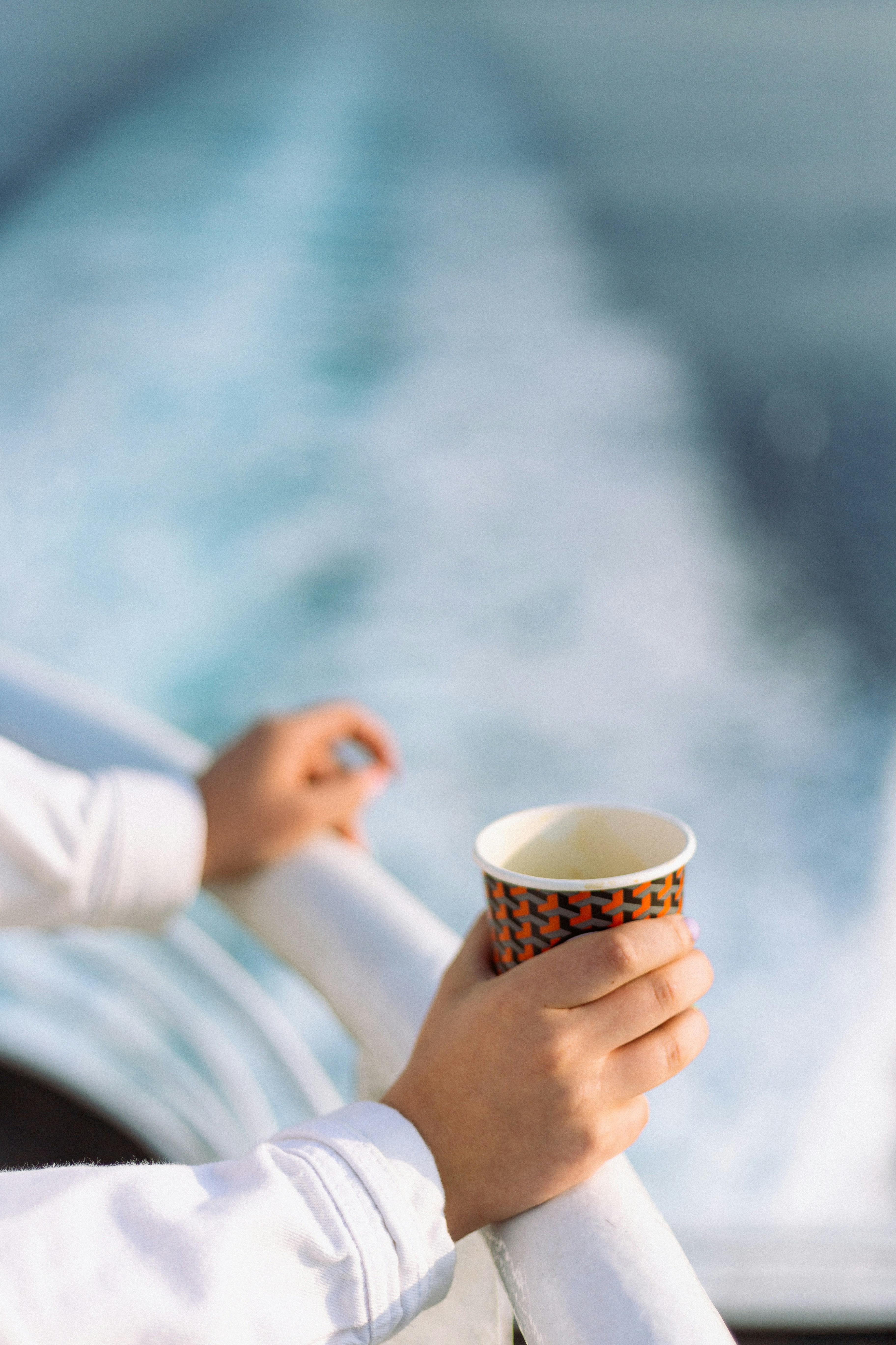 Cup of Quiet by the Pool Rail