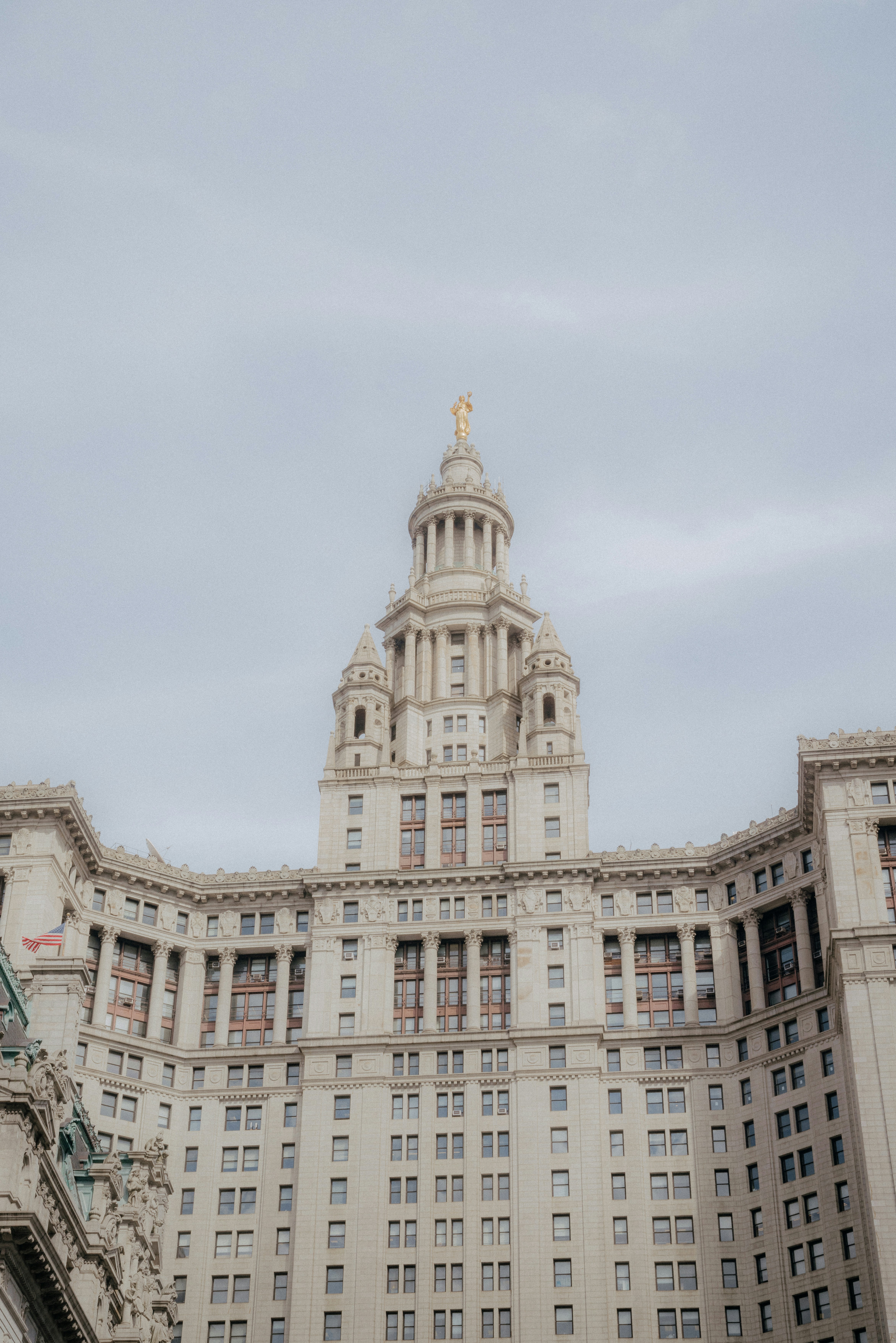 Gilded Crown Above the Beaux-Arts Spire