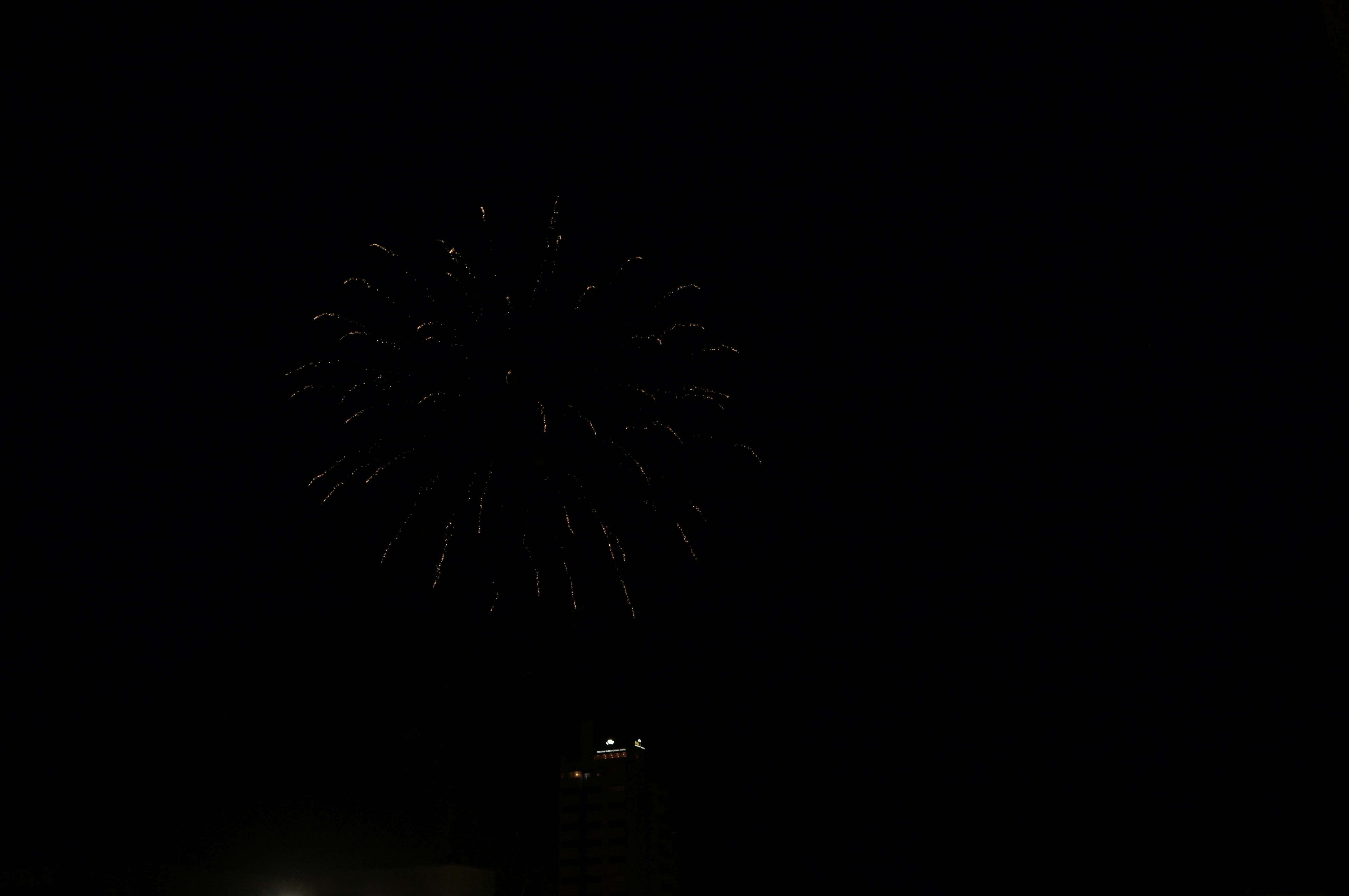 A fireworks is lit up in the dark sky photo – Free Fireworks Image on ...