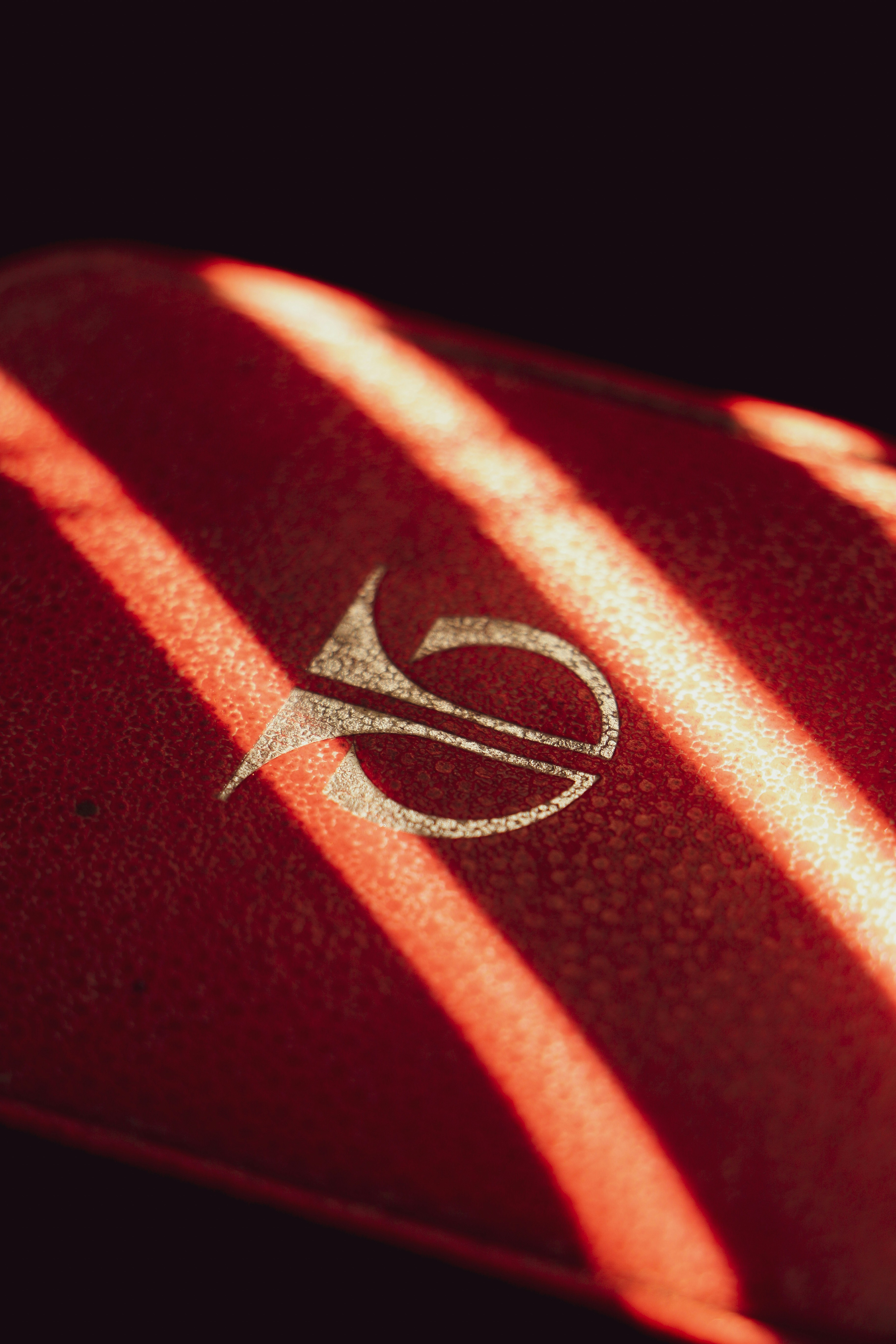 Crimson Leather Emblem in Diagonal Ember Light