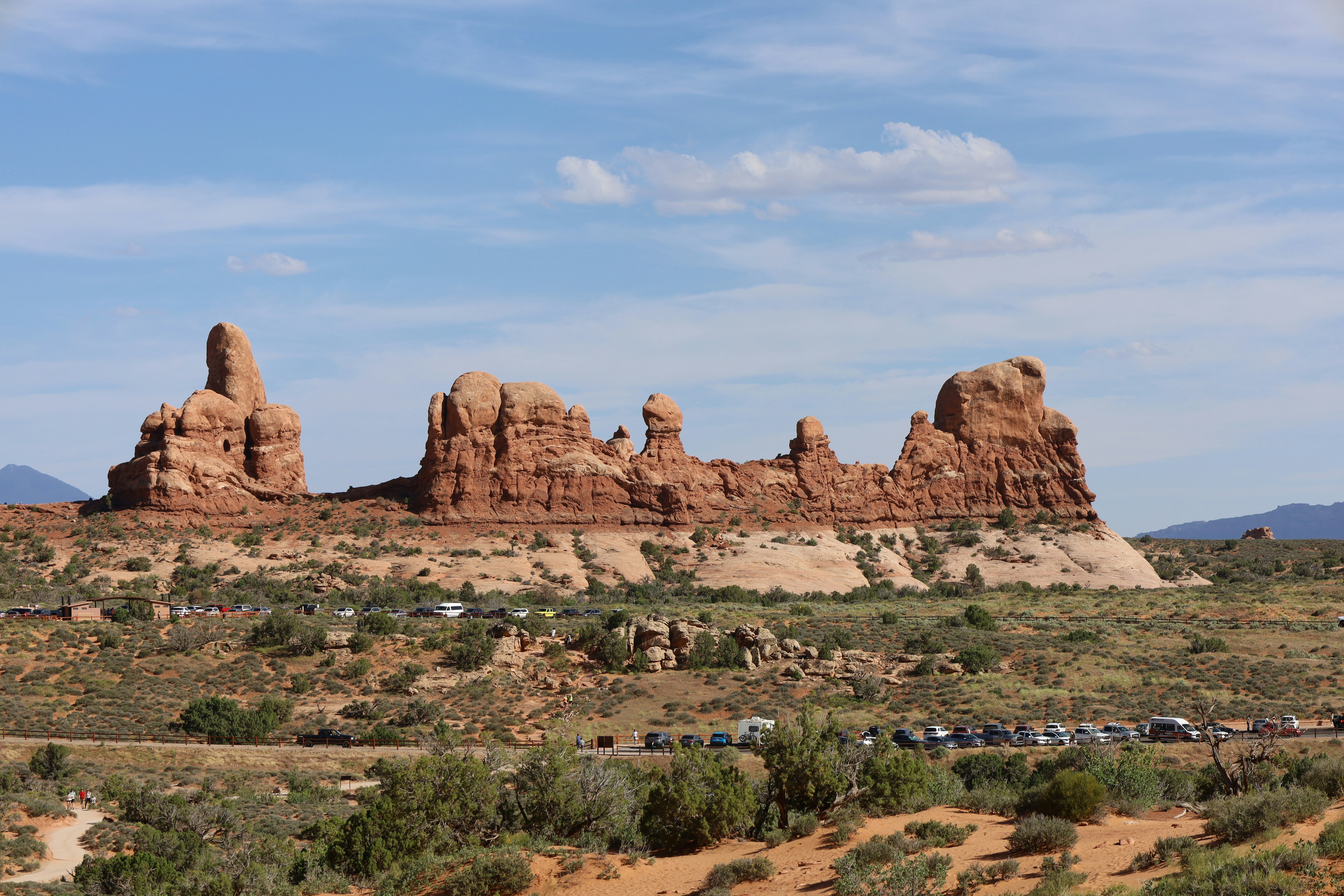 A large rock formation in the middle of a desert photo – Free Utah ...