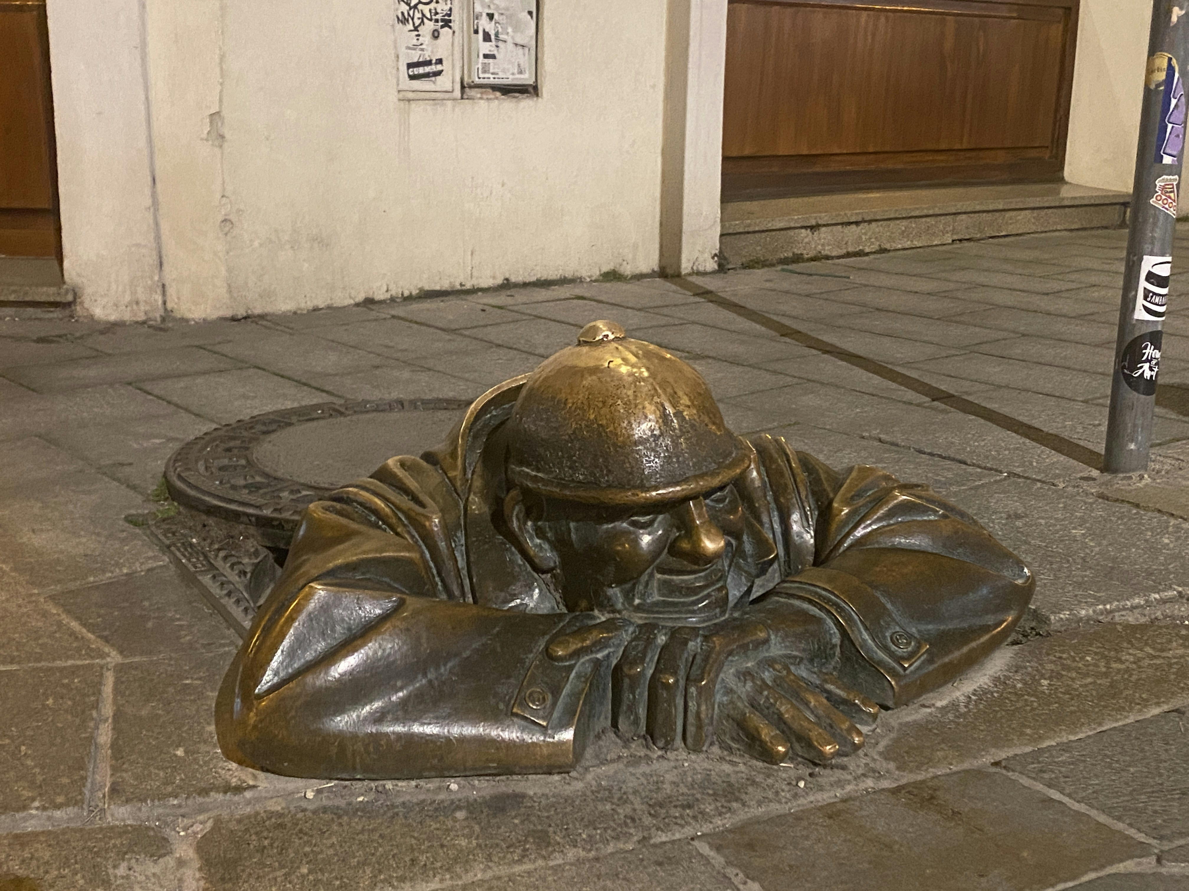 Bronze Lullaby on the Sidewalk