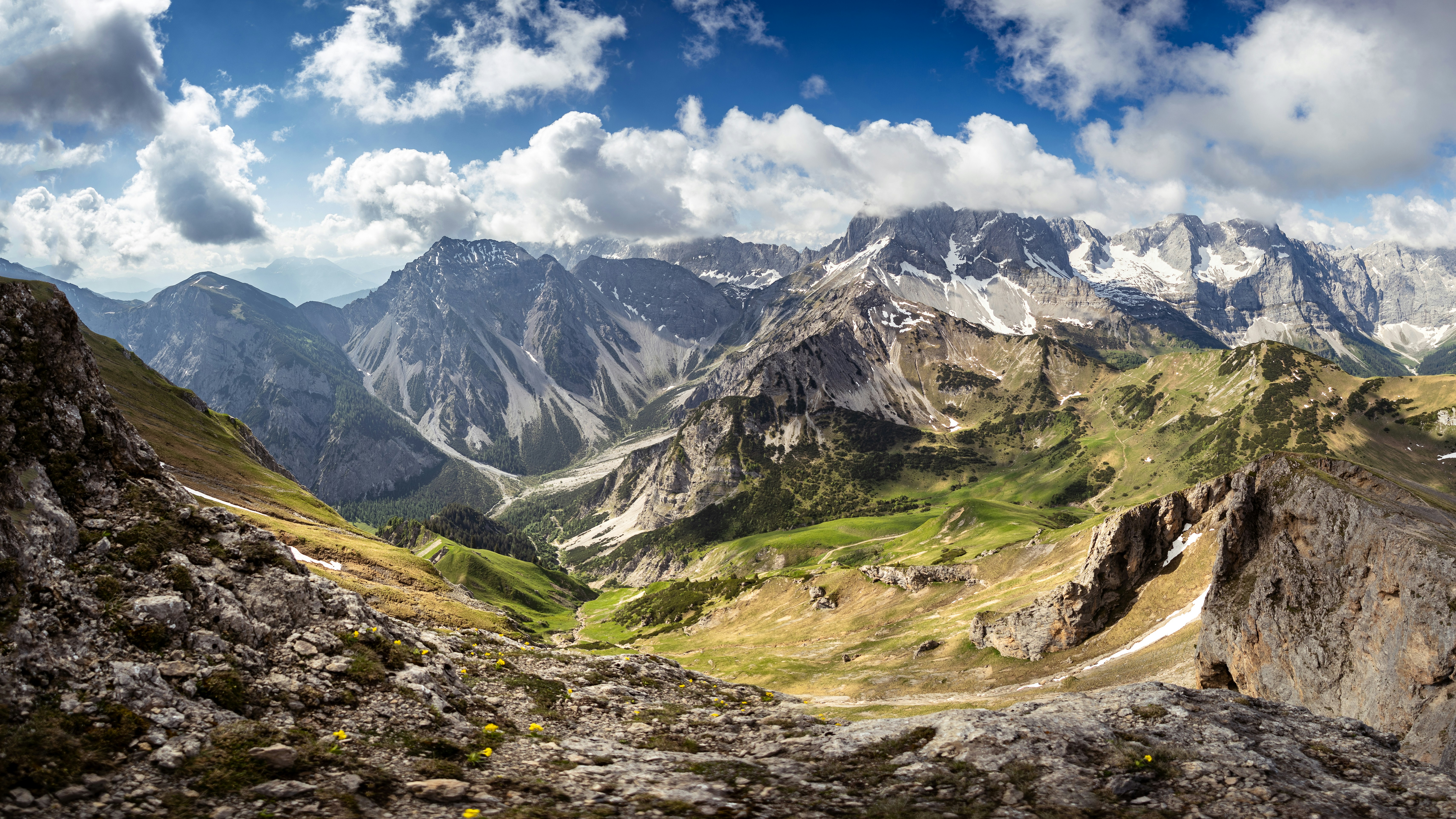 A view of the mountains from a high point of view photo – Free Austria ...