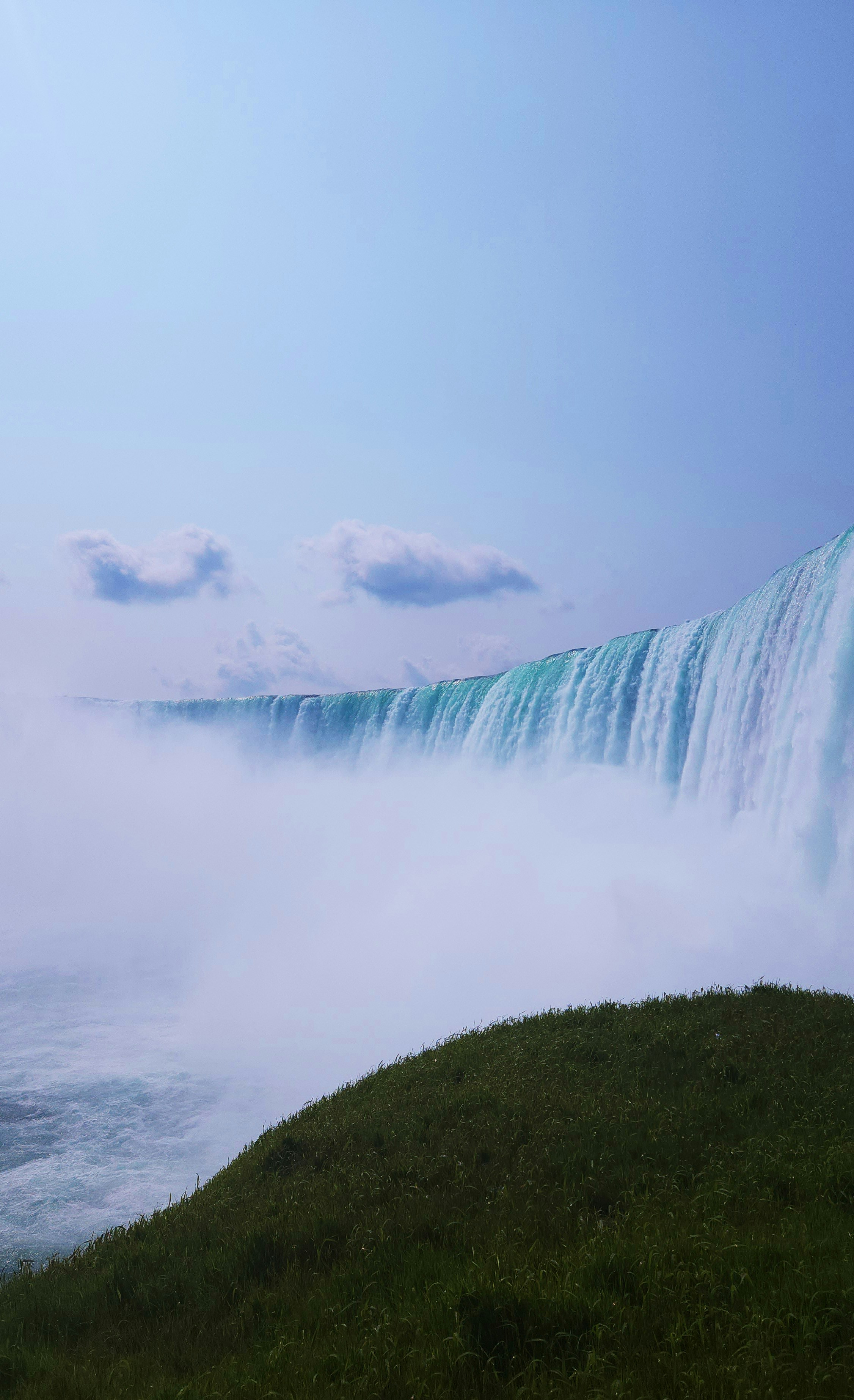 Cascading Blue Wall: A Quiet Edge of the Falls