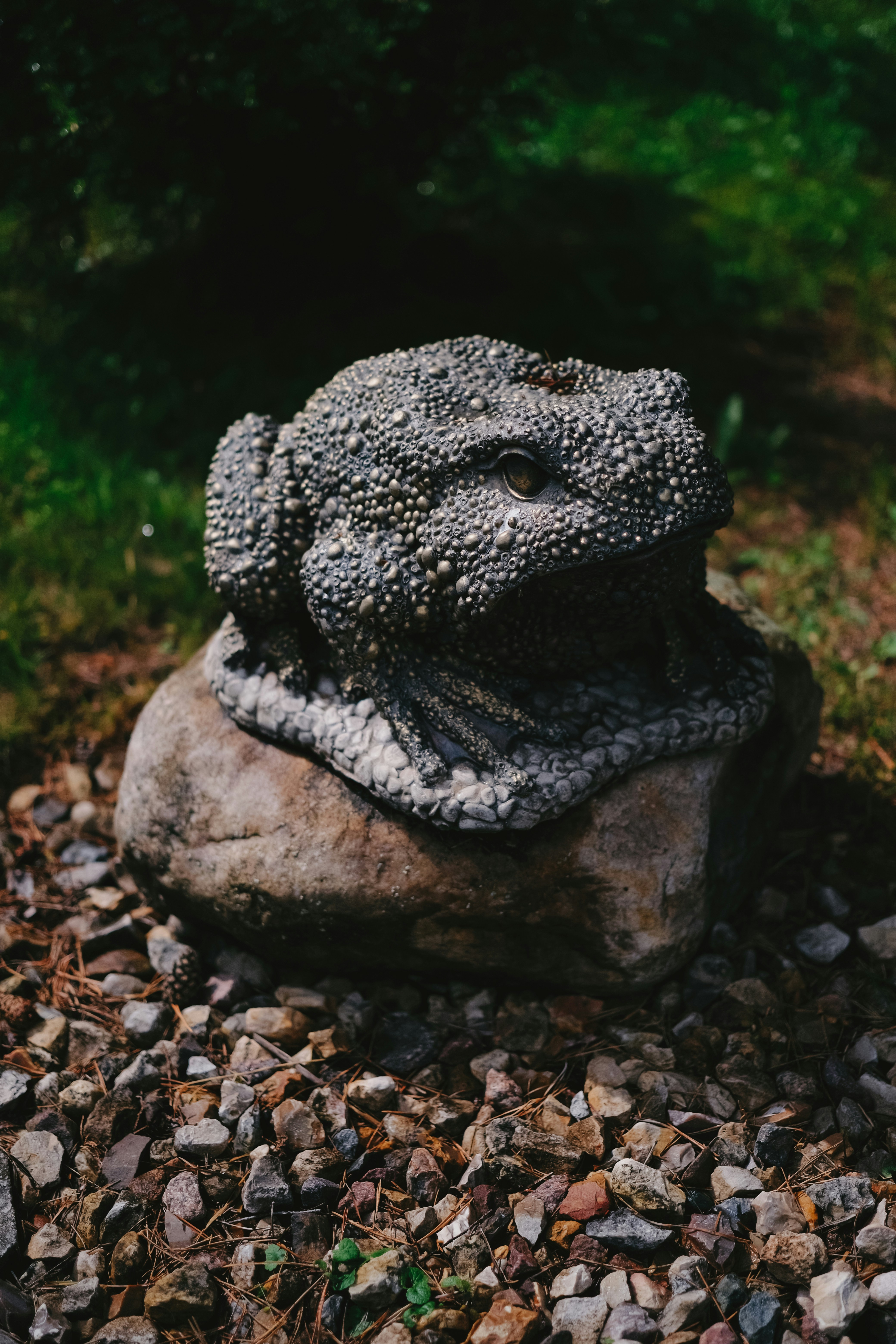 Stone Sentinel on a Pebble Throne