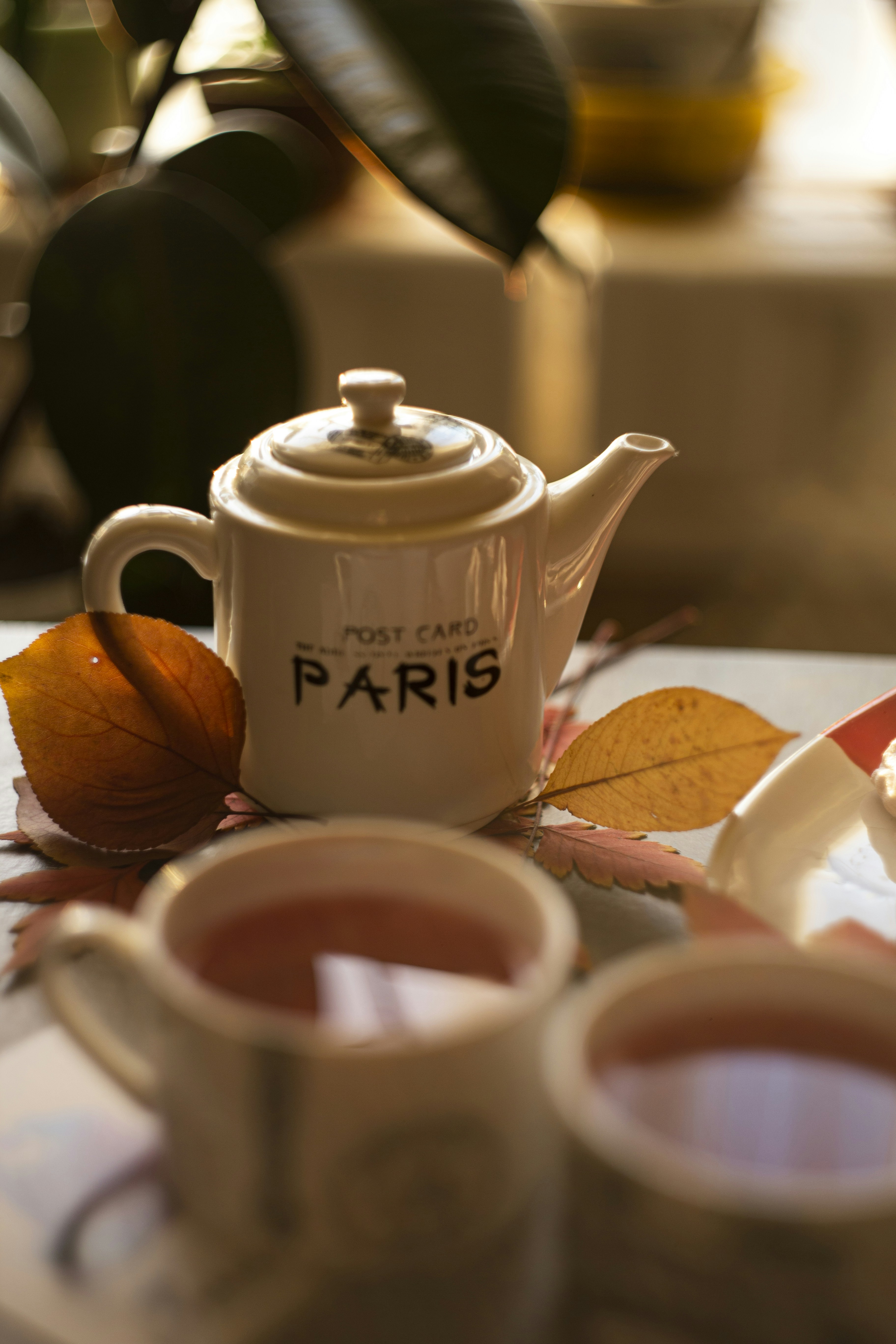 A tea pot and two cups on a table photo – Free Tea Image on Unsplash