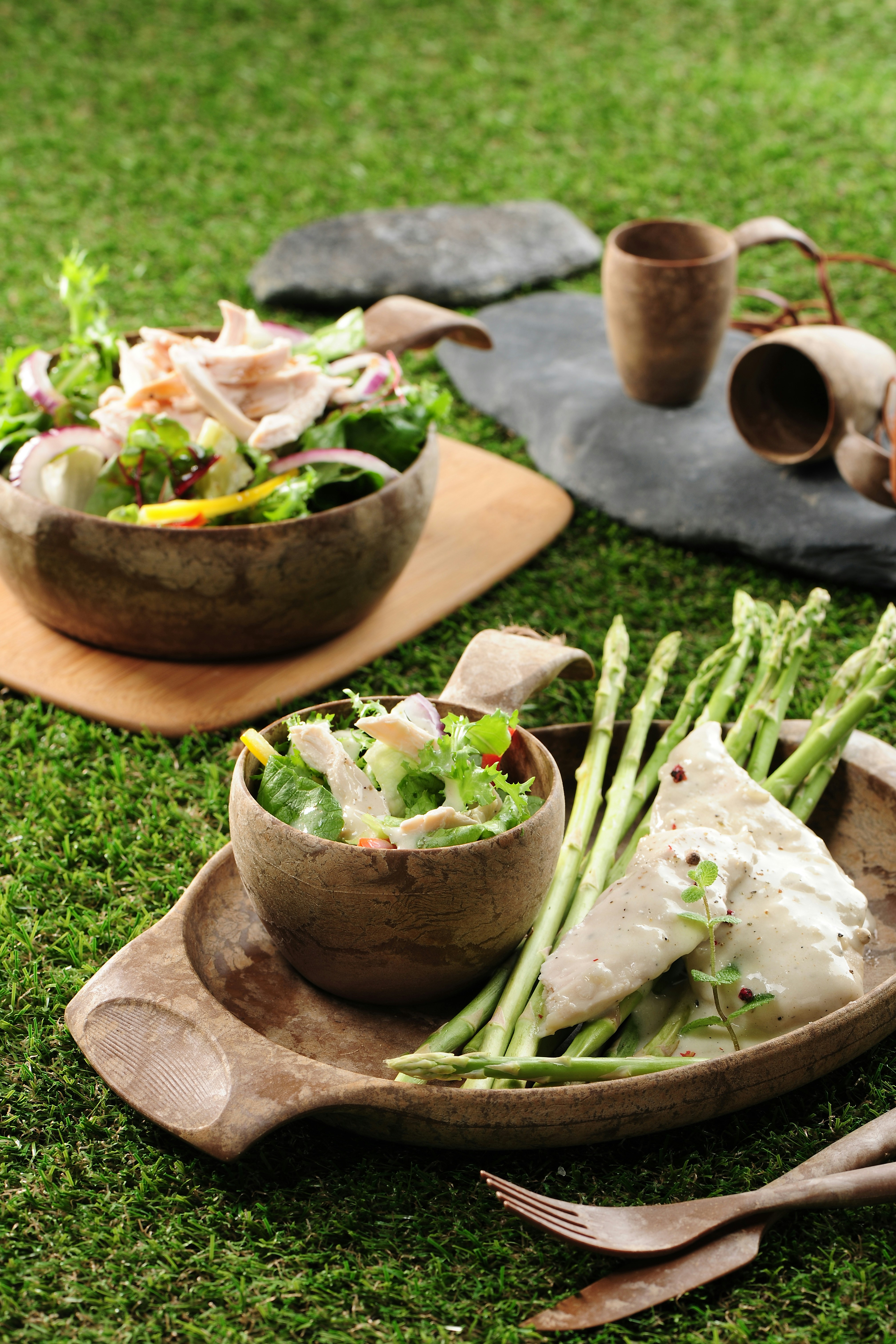 Rustic Bowl Feast in a Green Gallery
