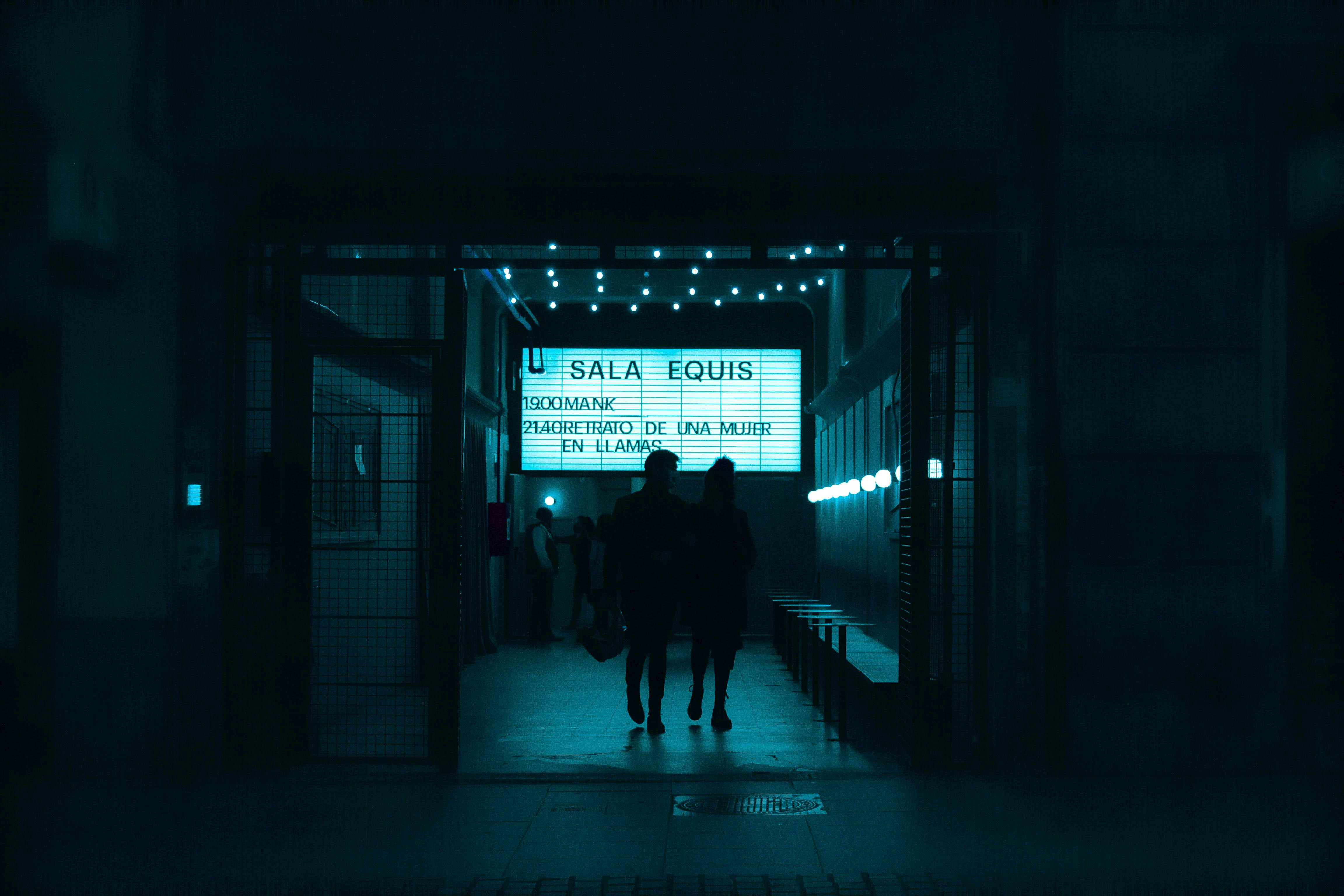 Blue-lit Subterranean Threshold