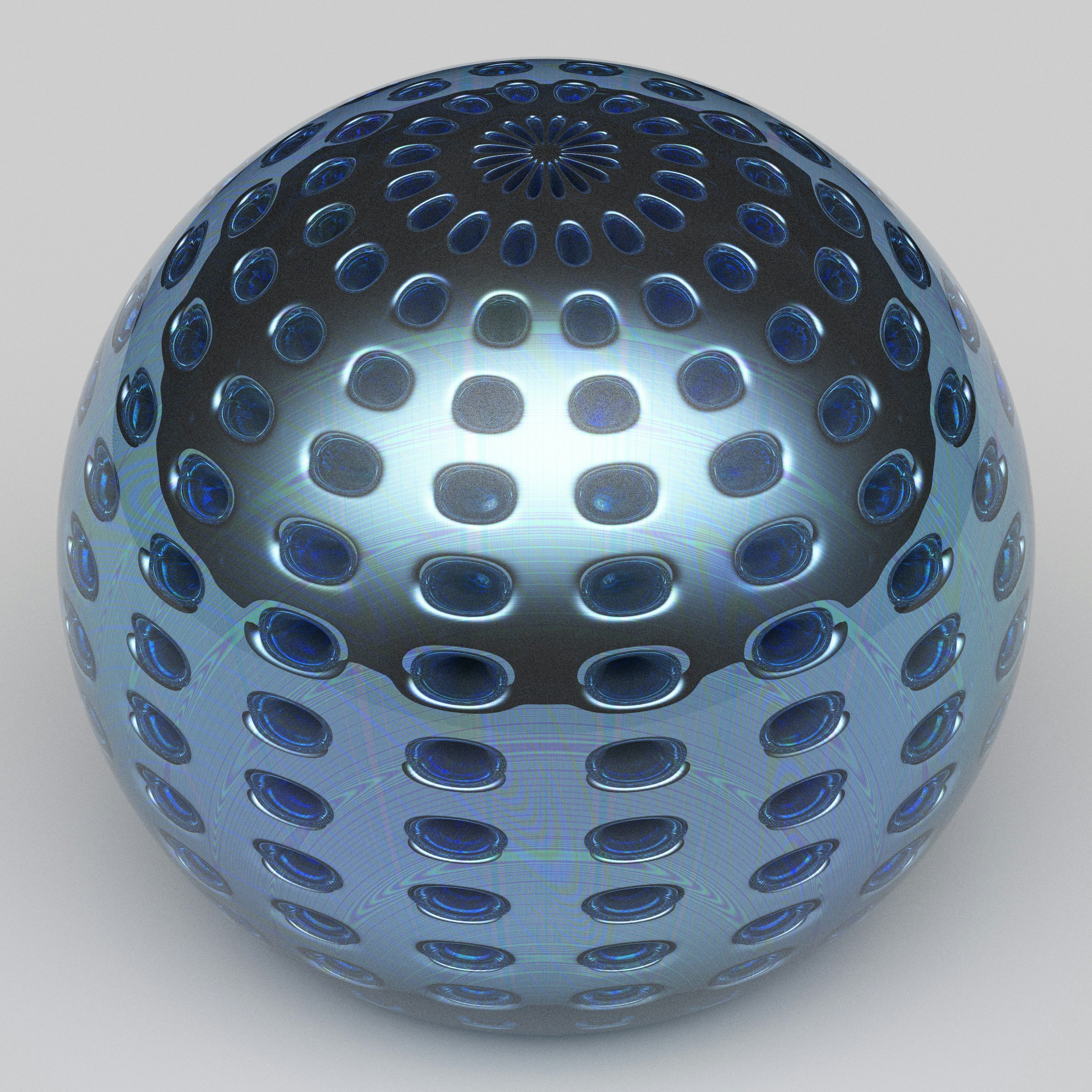 A shiny blue object with holes in it photo – Free Sphere Image on Unsplash