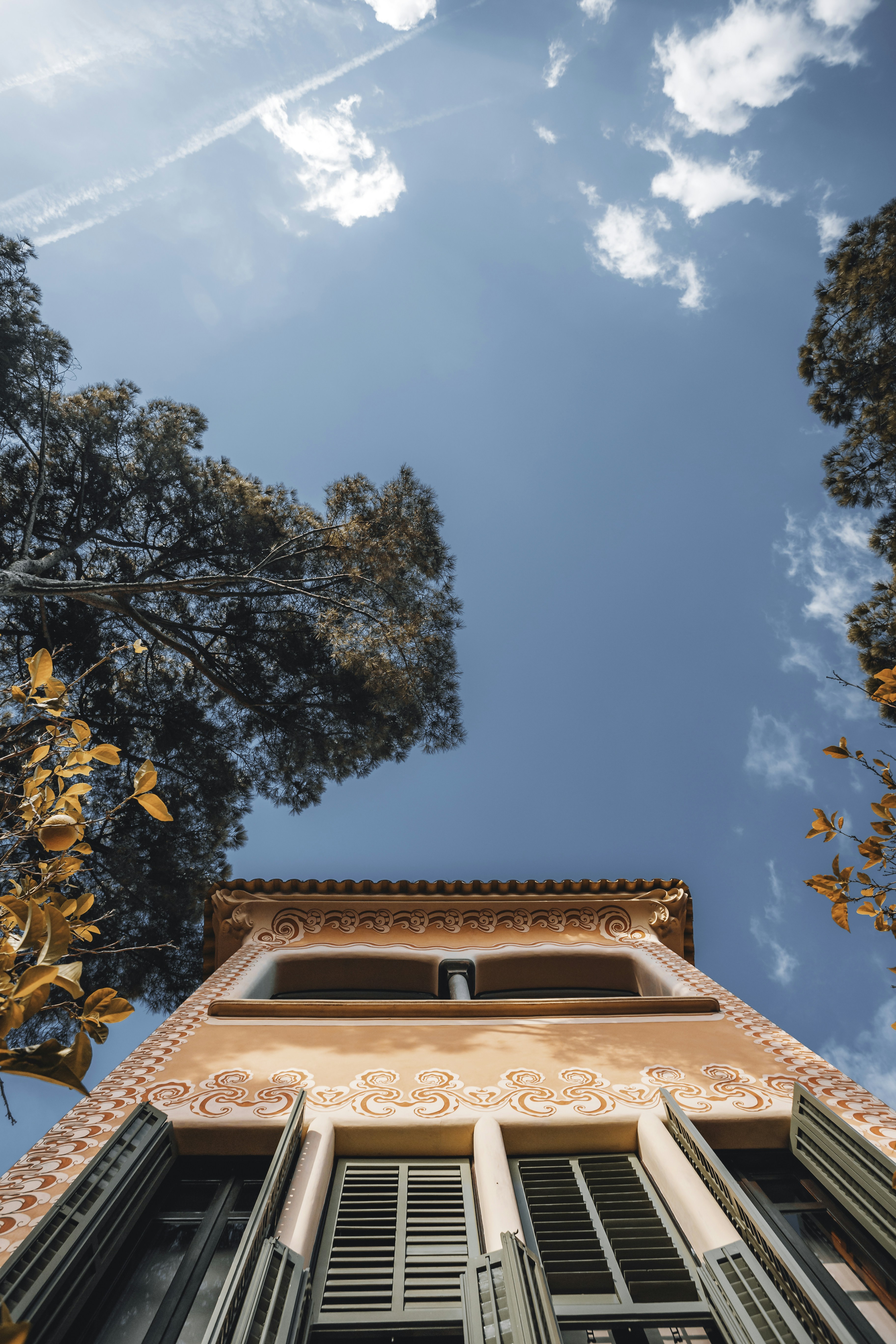 Whimsical Facade and Azure Dreamscape