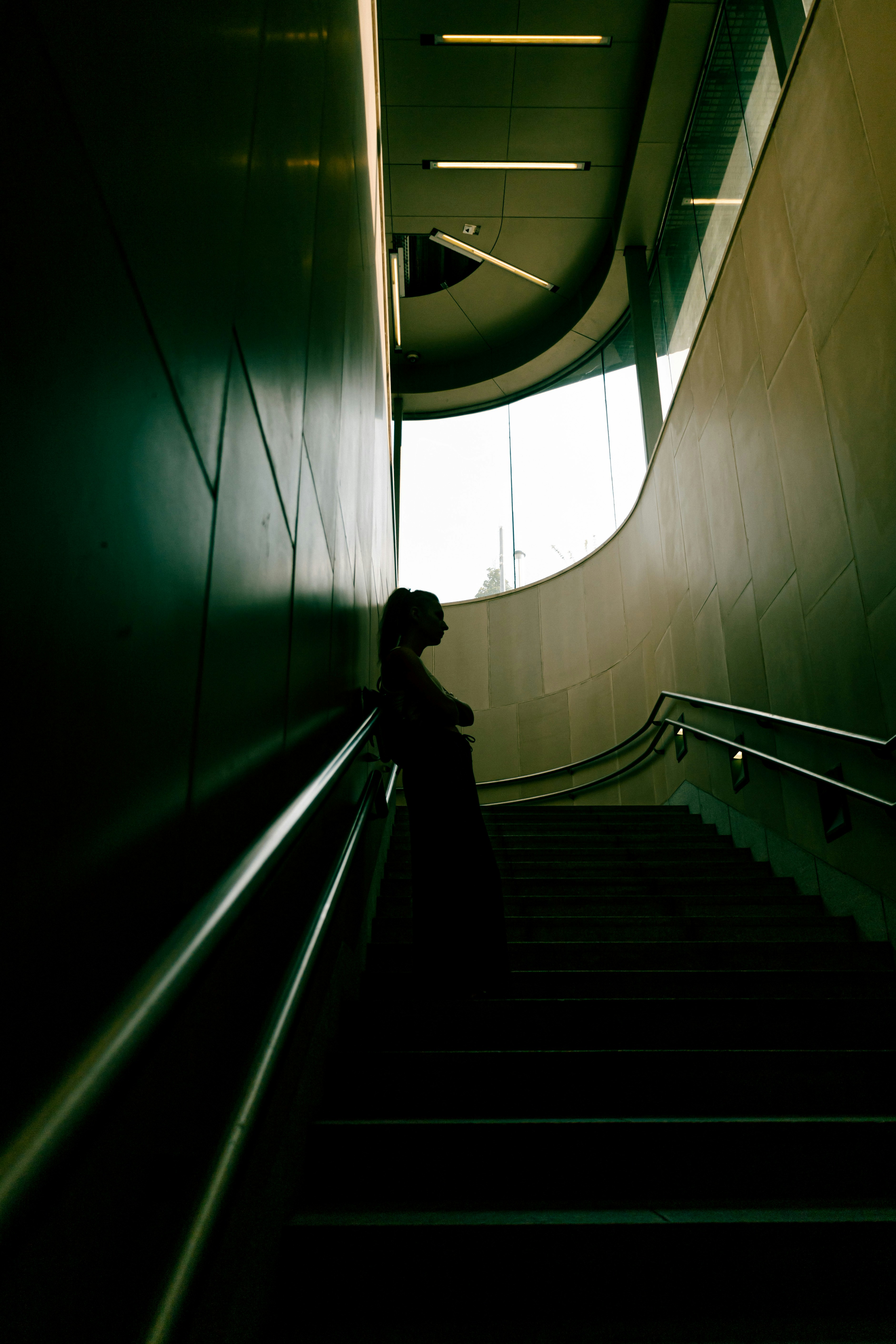 A person walking up a flight of stairs photo – Free Budapest Image on ...