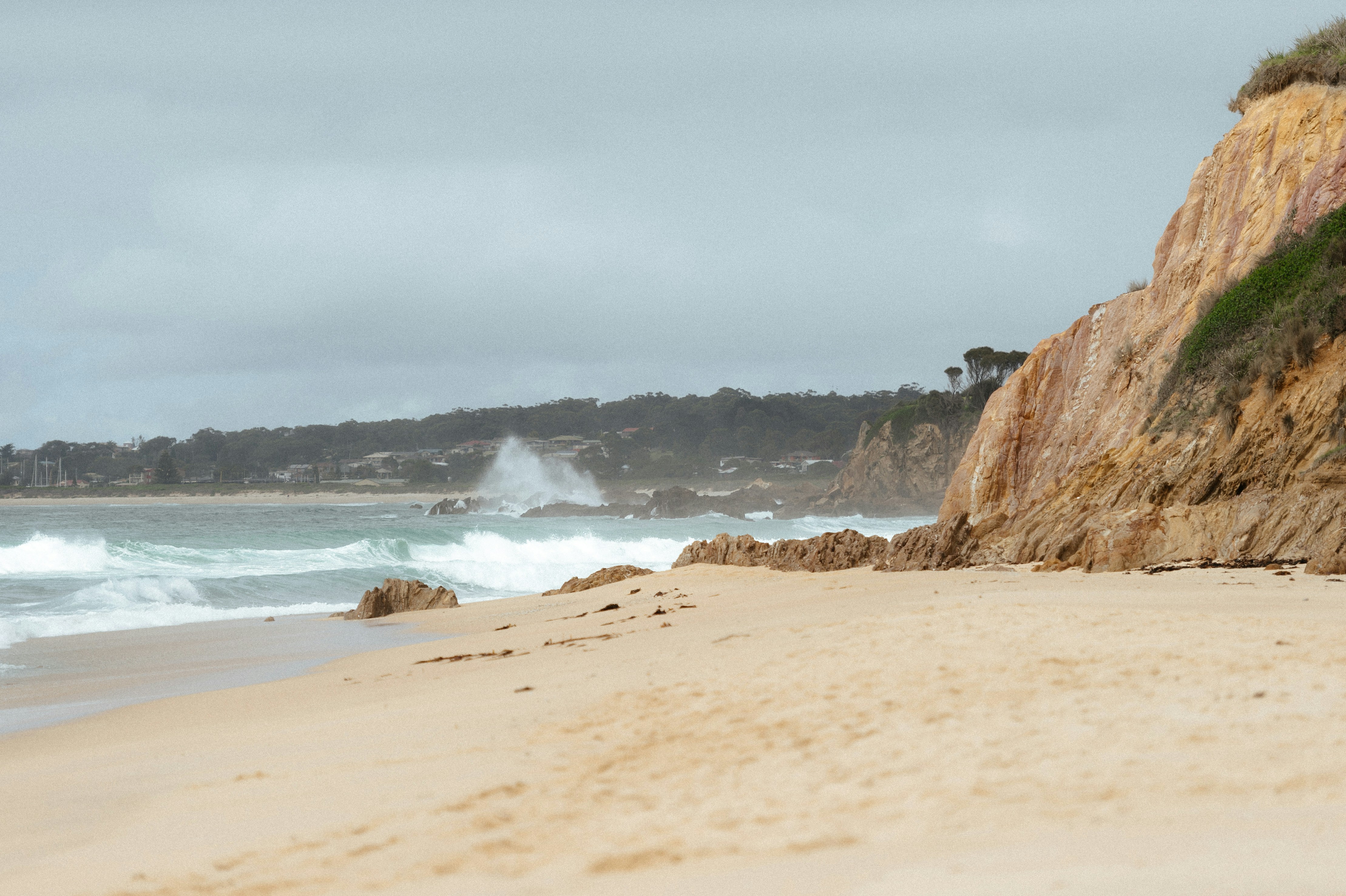 Coastal Ridge and Spume: A Quiet Atlantic Moment