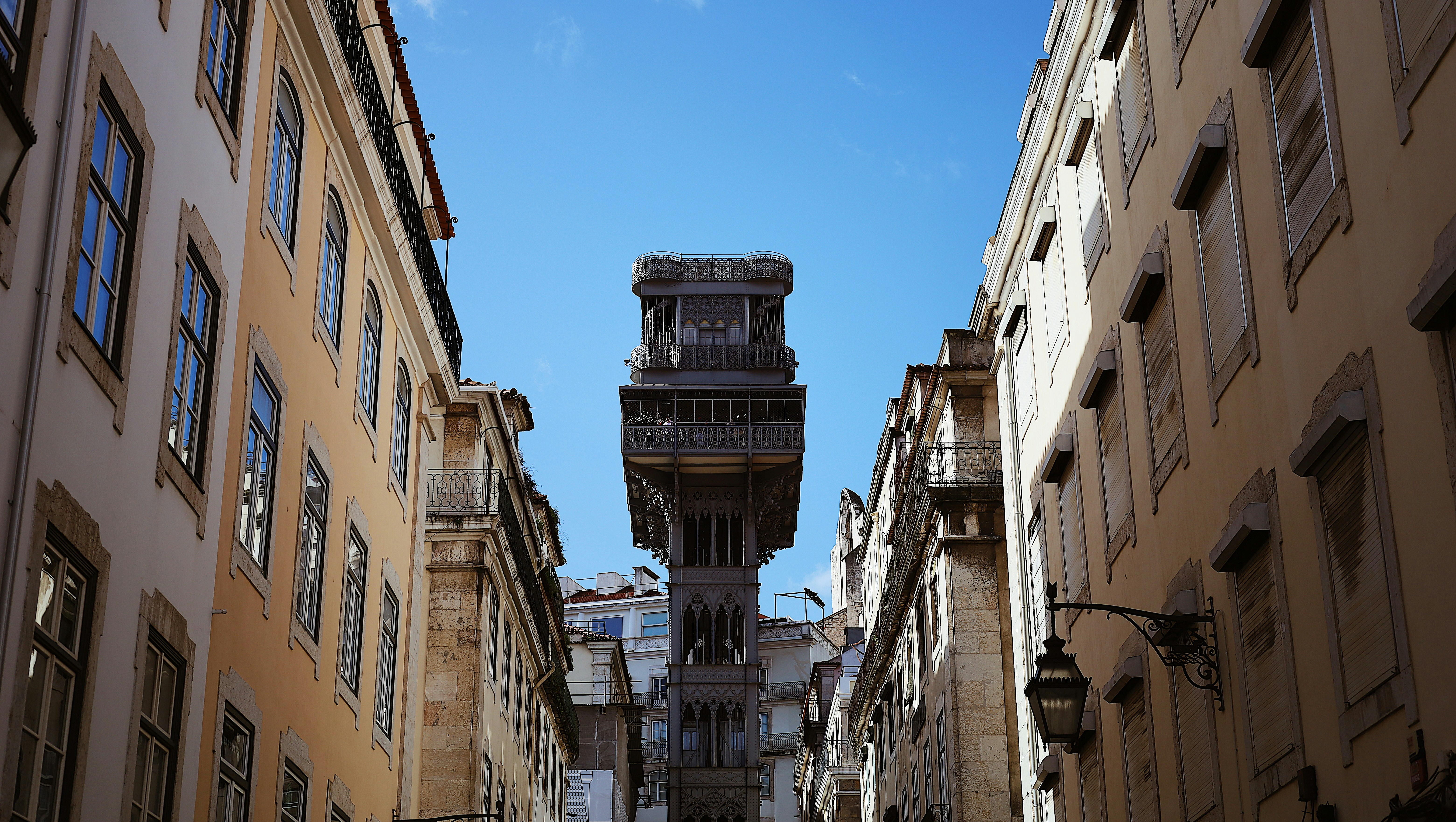 Clérigos Clocktower Rising Between Porto's Narrow Facades