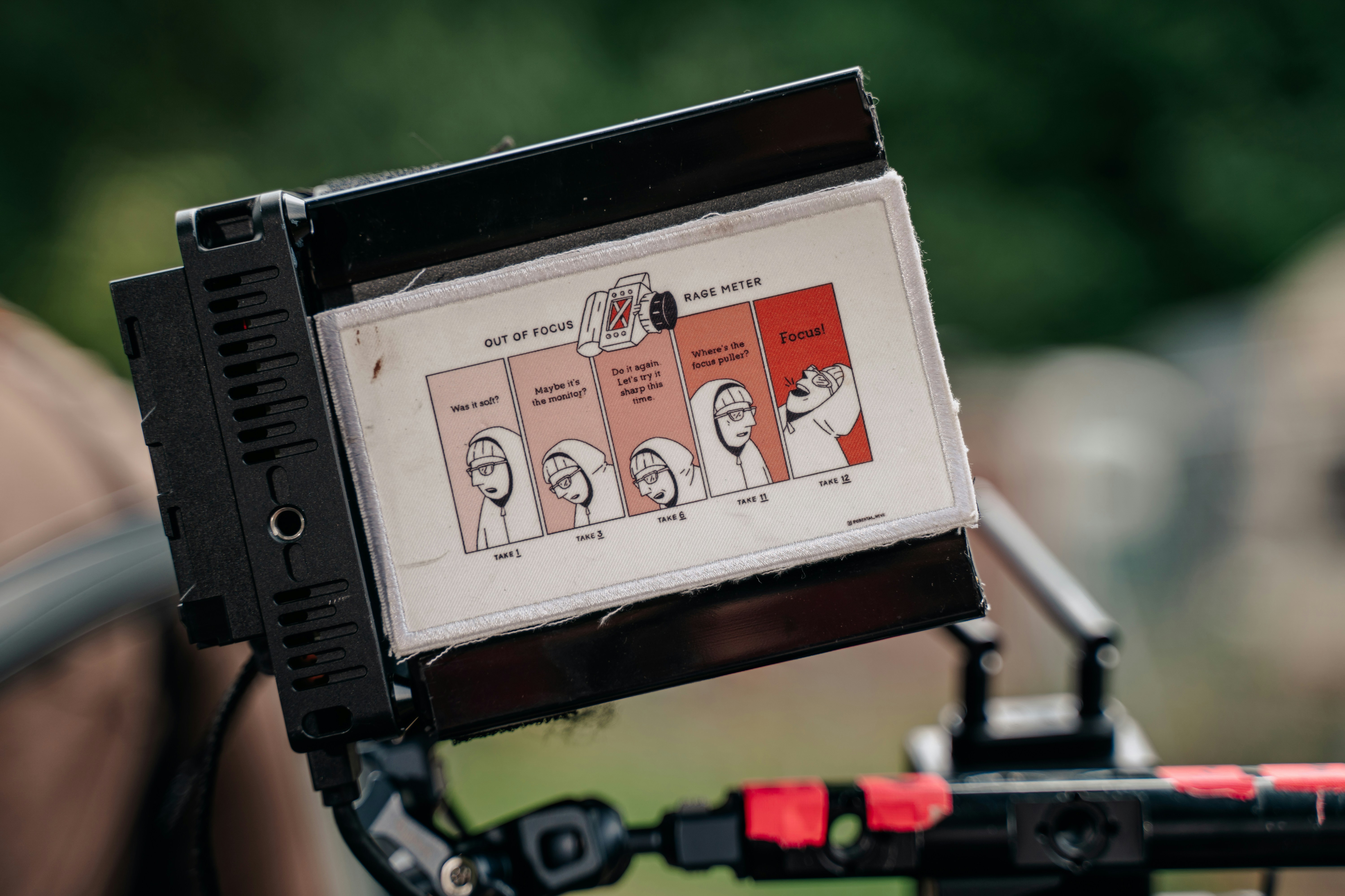 The Cine Lab Target: Cinematic Rig Close-Up on a Vintage Filming Meter