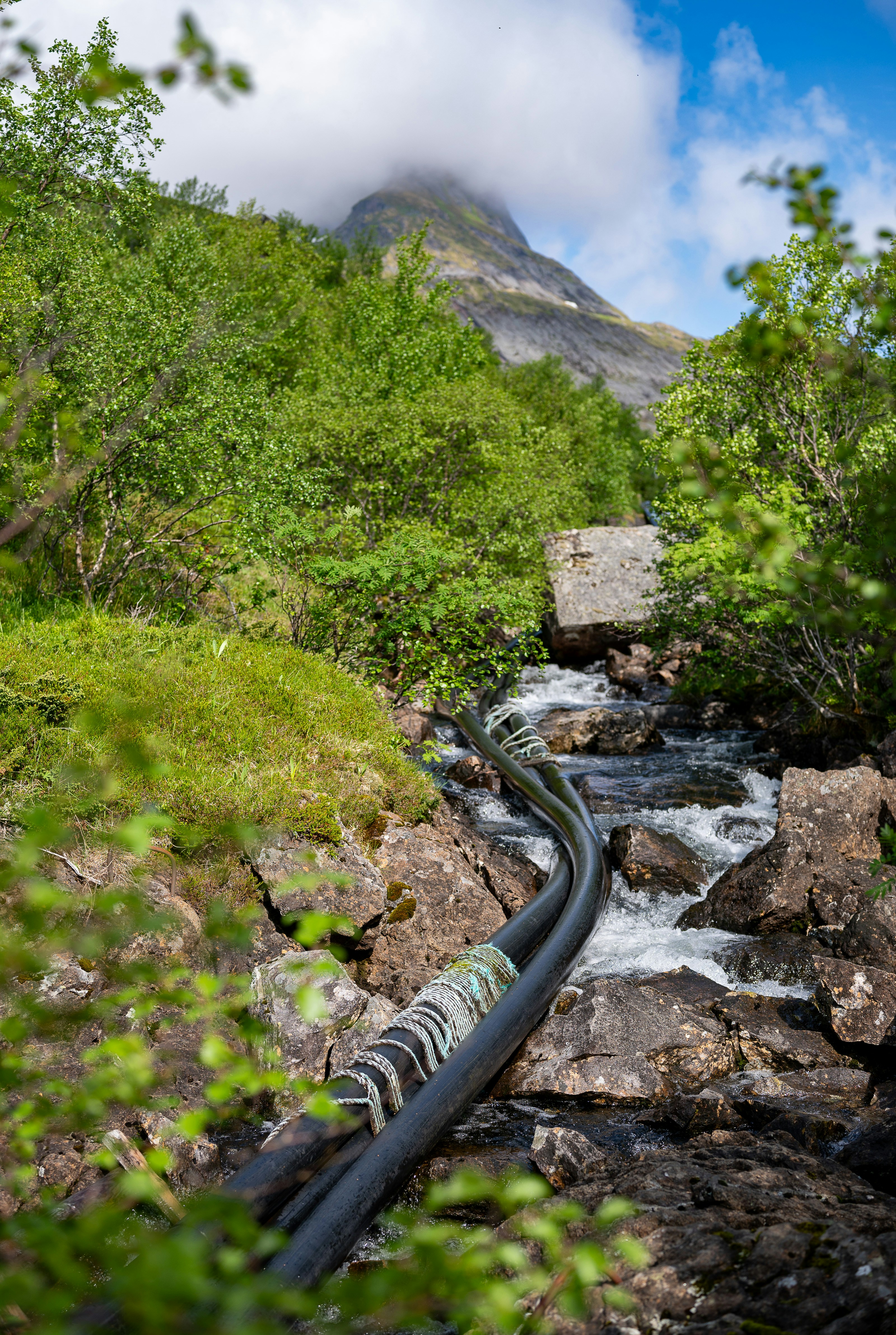 Conduit by the Rapids: A Pipeline Tracing the Path to a Cloud-Wrapped Peak