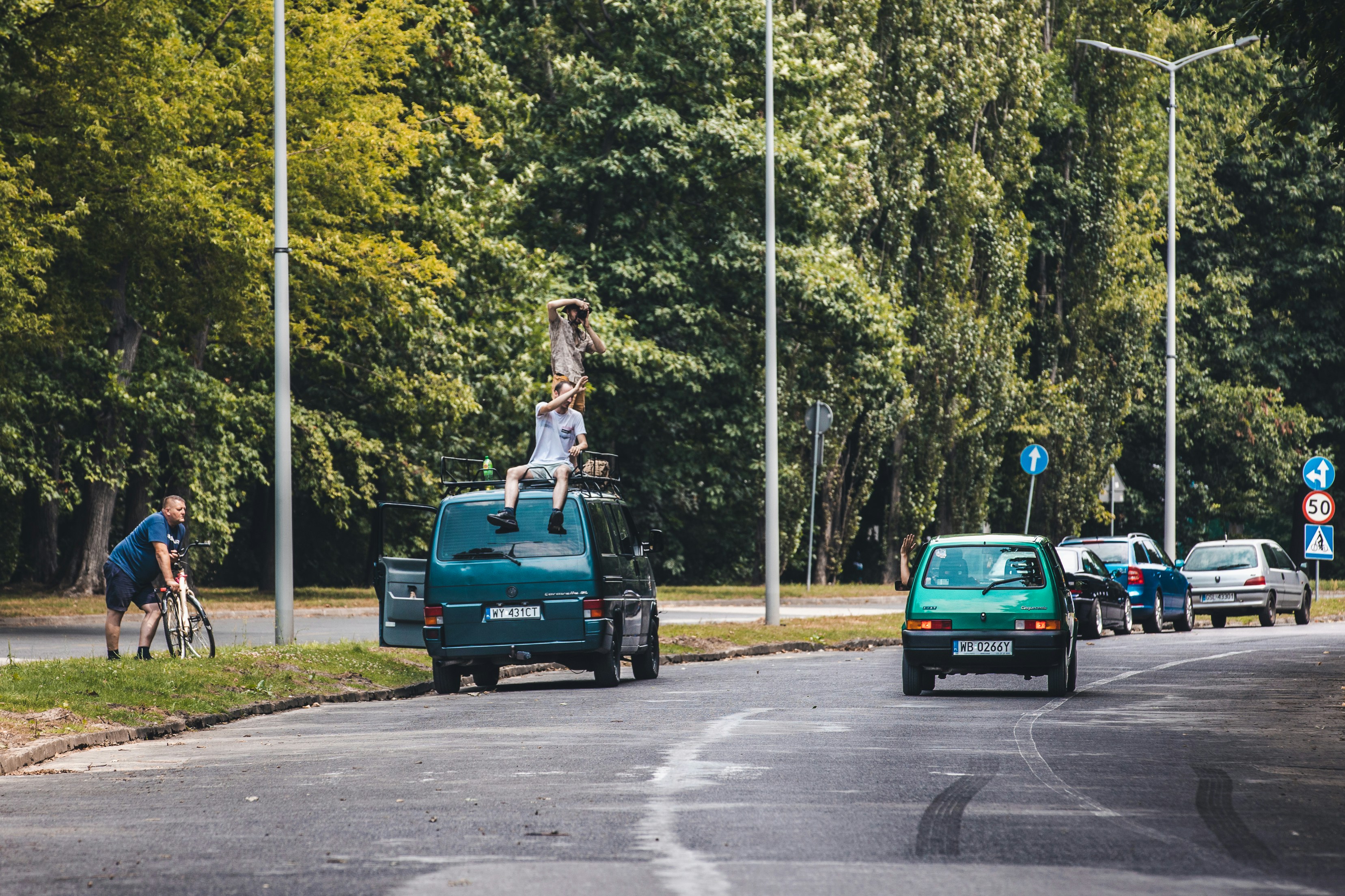 Urban Parade: A Street-Side Vigil on a Moving Day