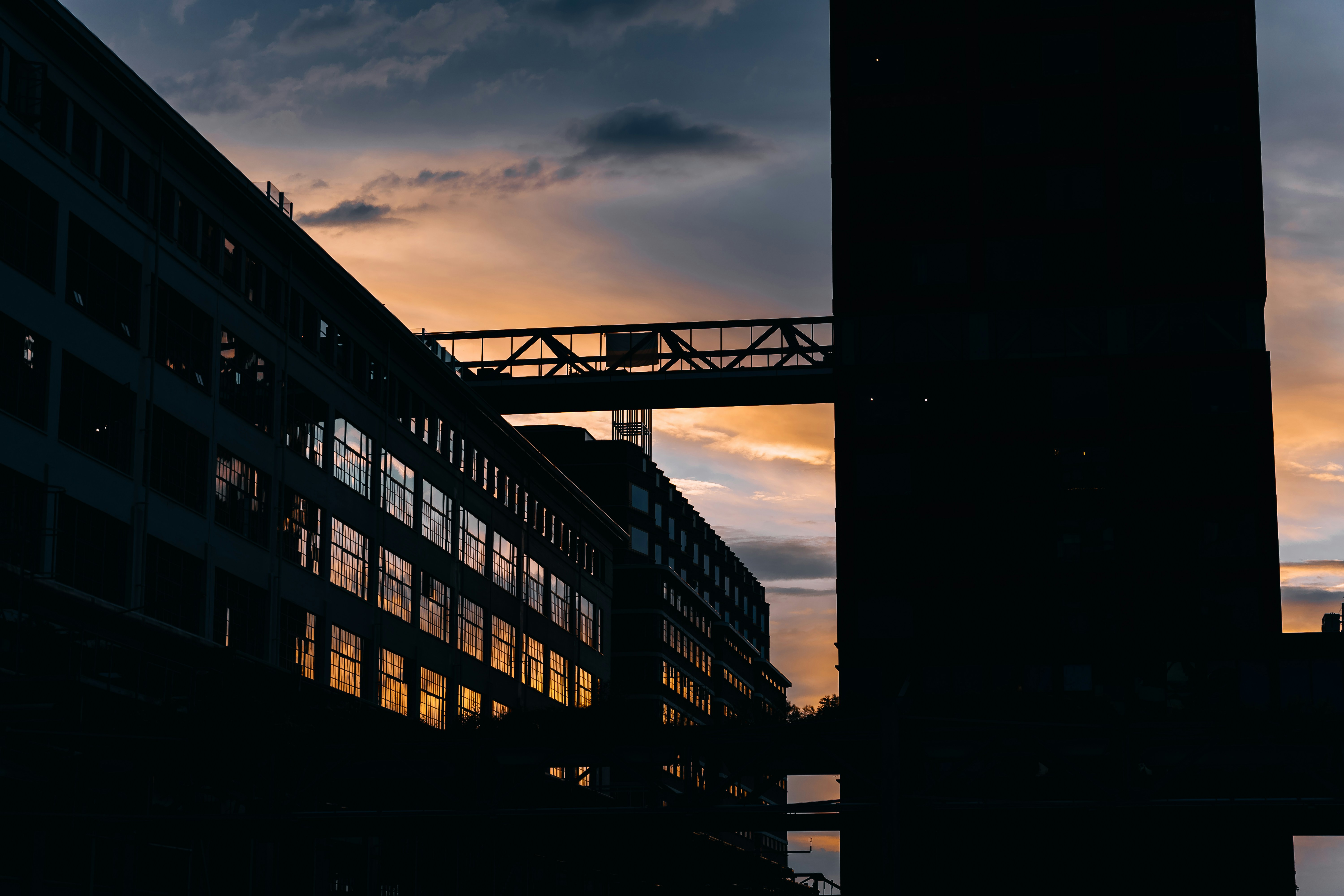 Urban Silhouettes at Dusk