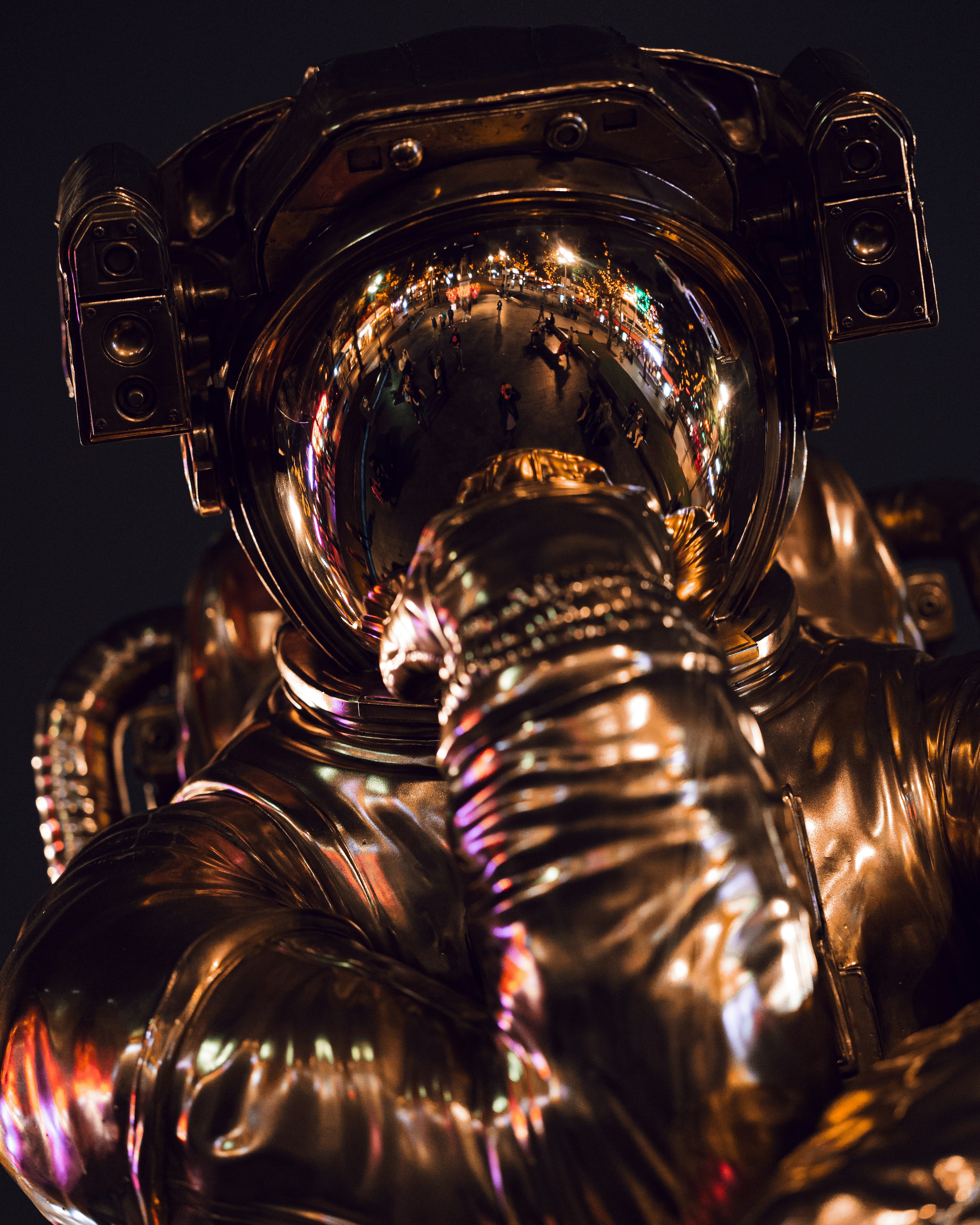 A close up of a shiny metal object photo – Free Rembrandtplein Image on ...