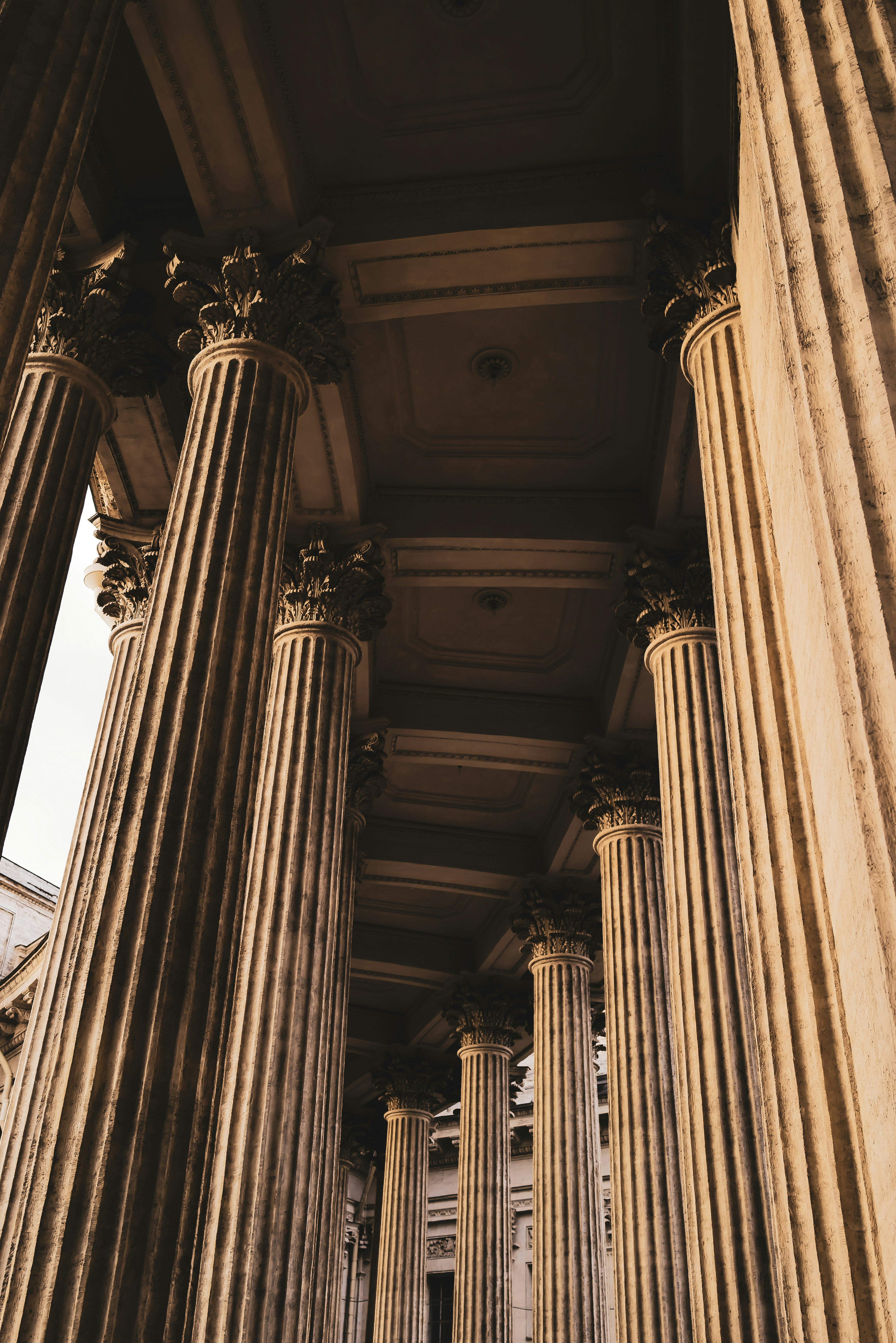 The columns of a building are lined up photo – Free Saint petersburg ...