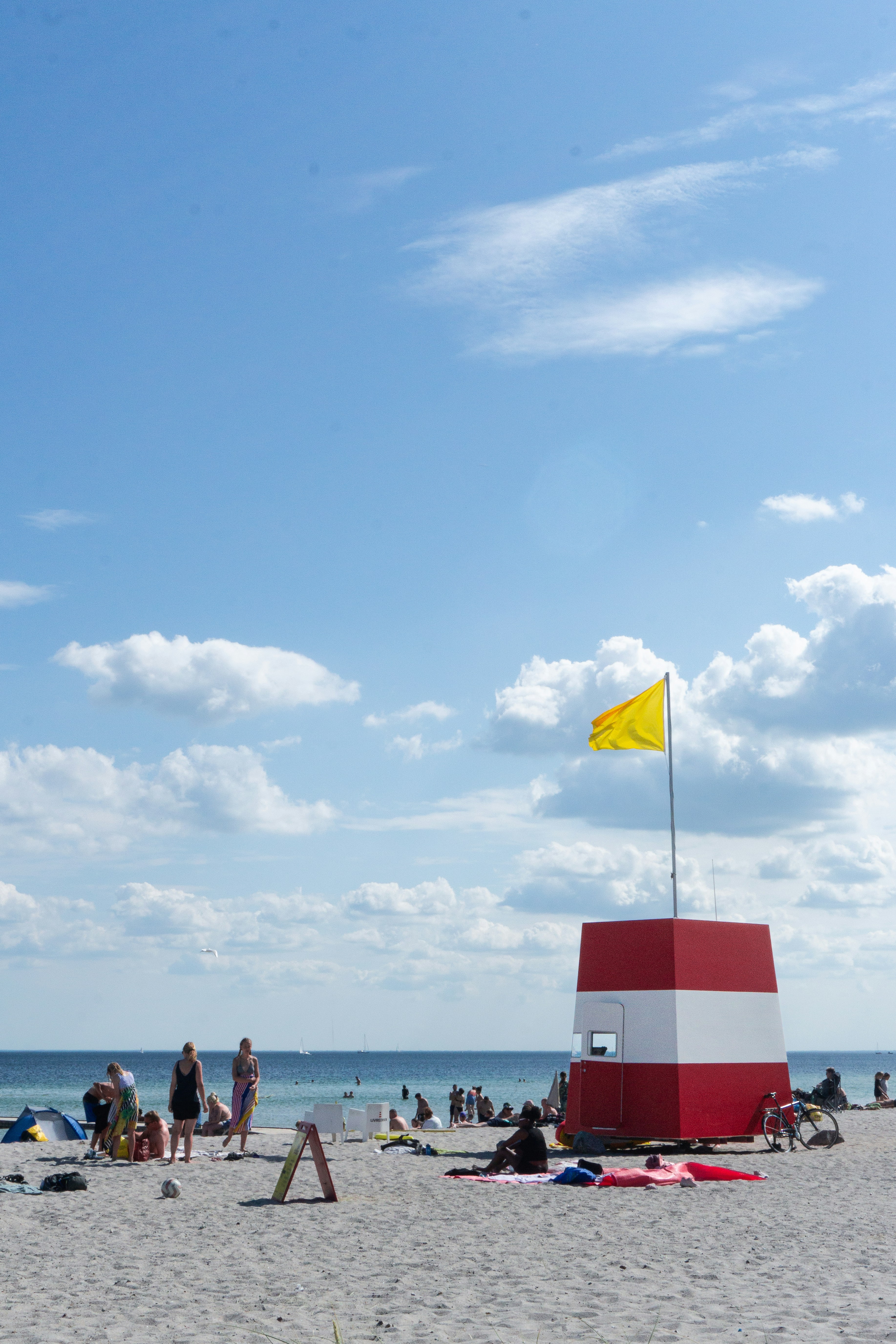 Vibrant Day on the Sandy Shore