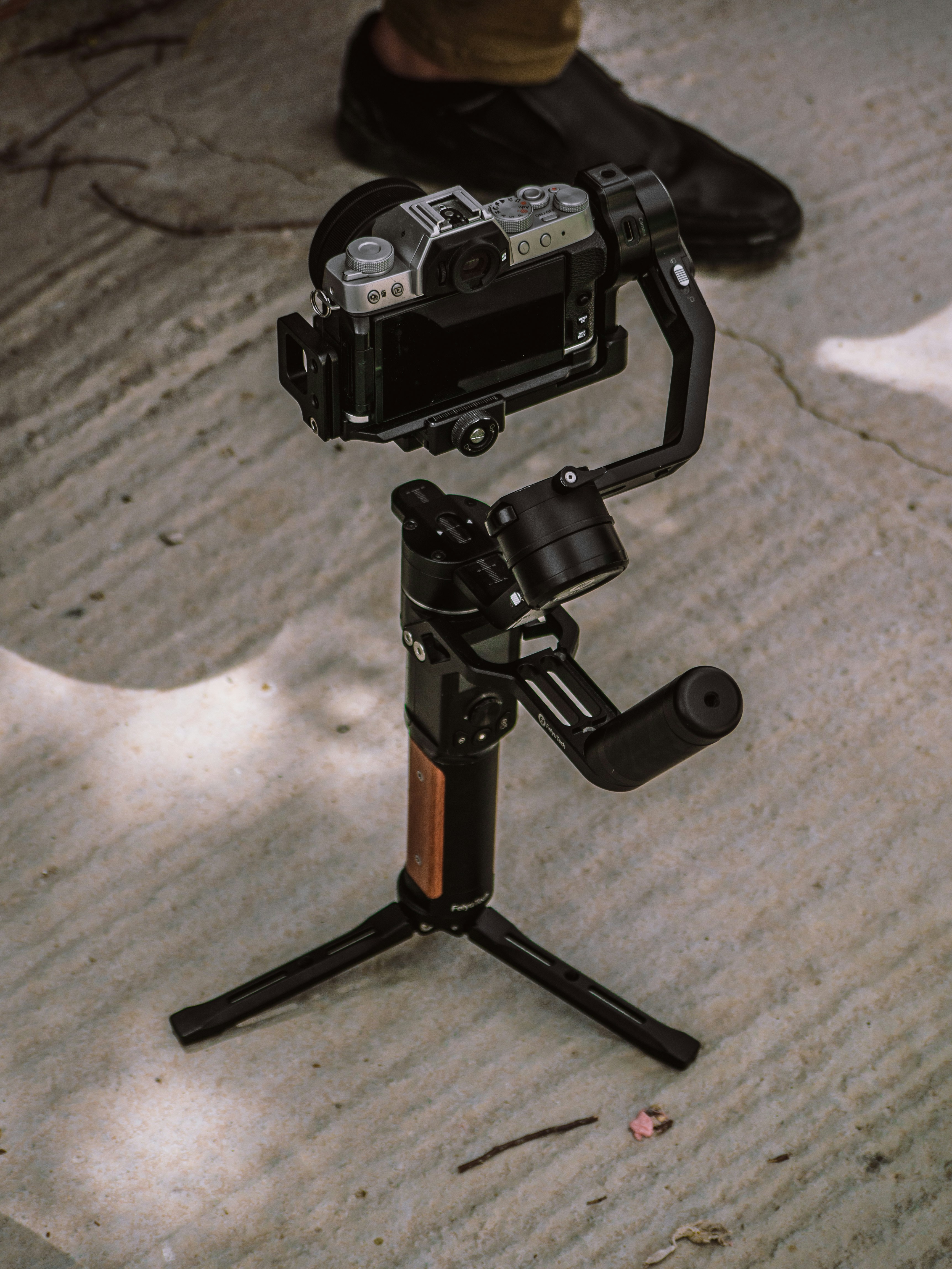 fuji camera on a gimbal