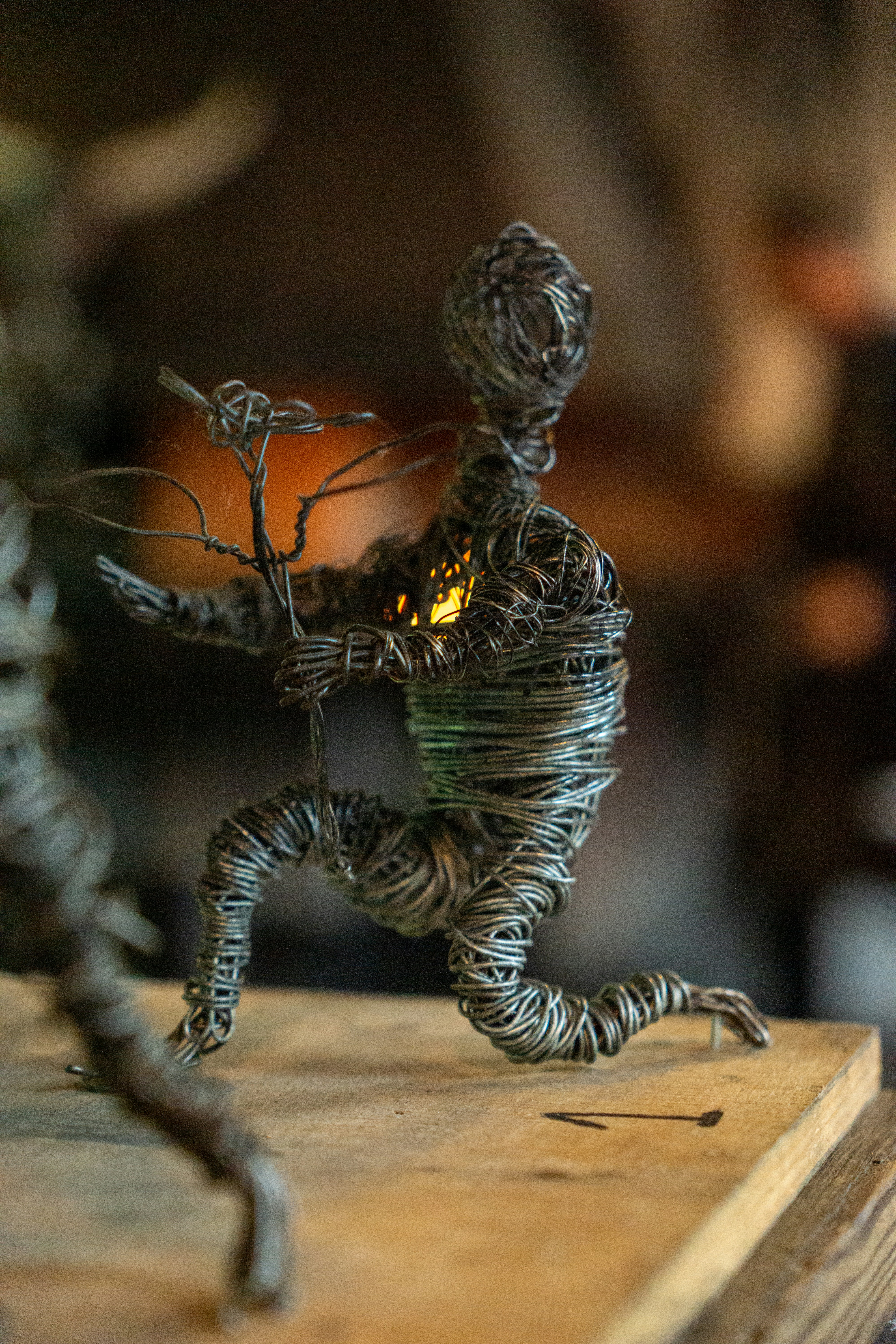 Whimsical Dance of Wire Figures