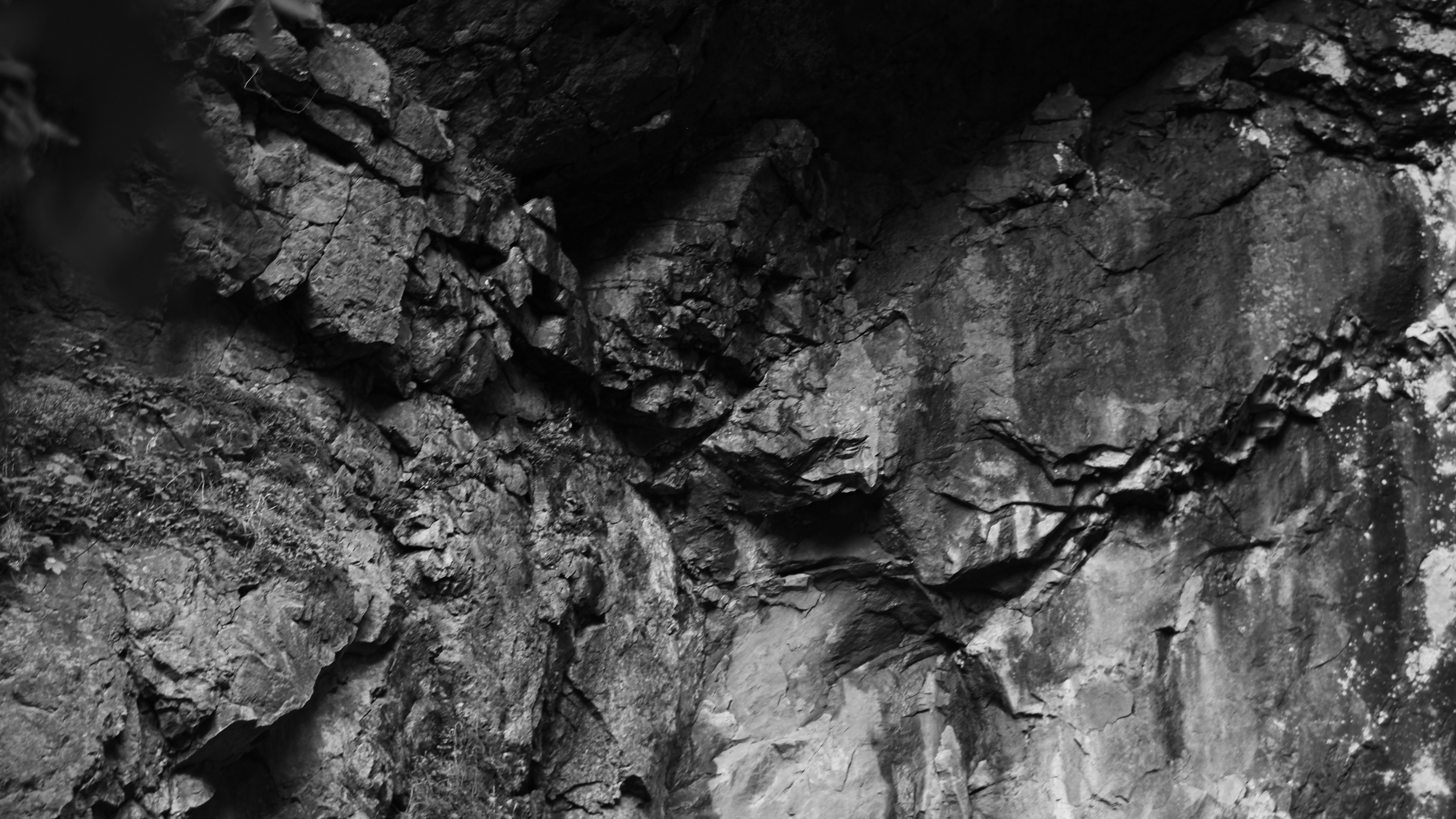A black and white photo of a rock face photo – Free Batumi Image on ...