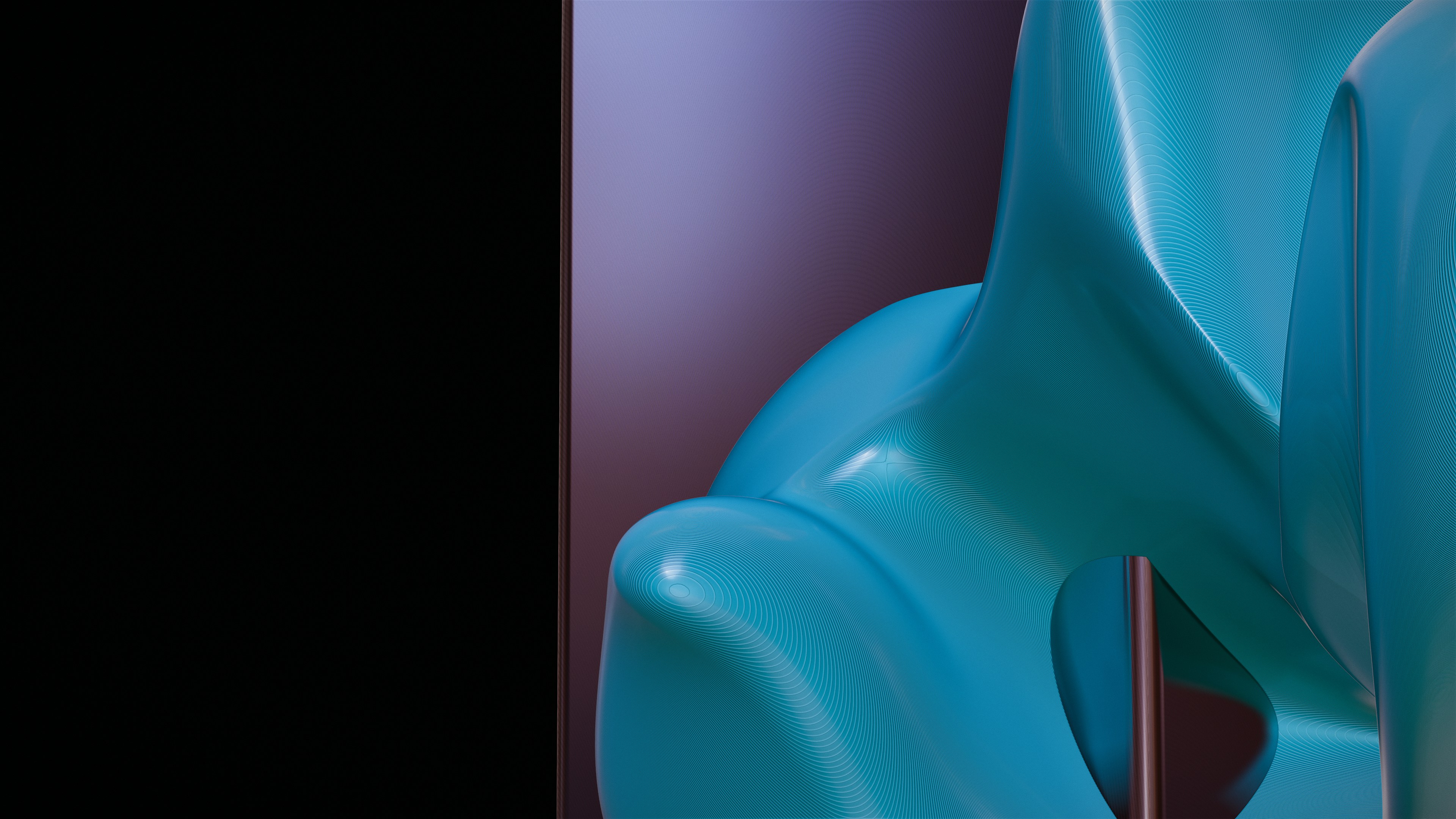 A close up of a blue object with a black background photo – Free ...