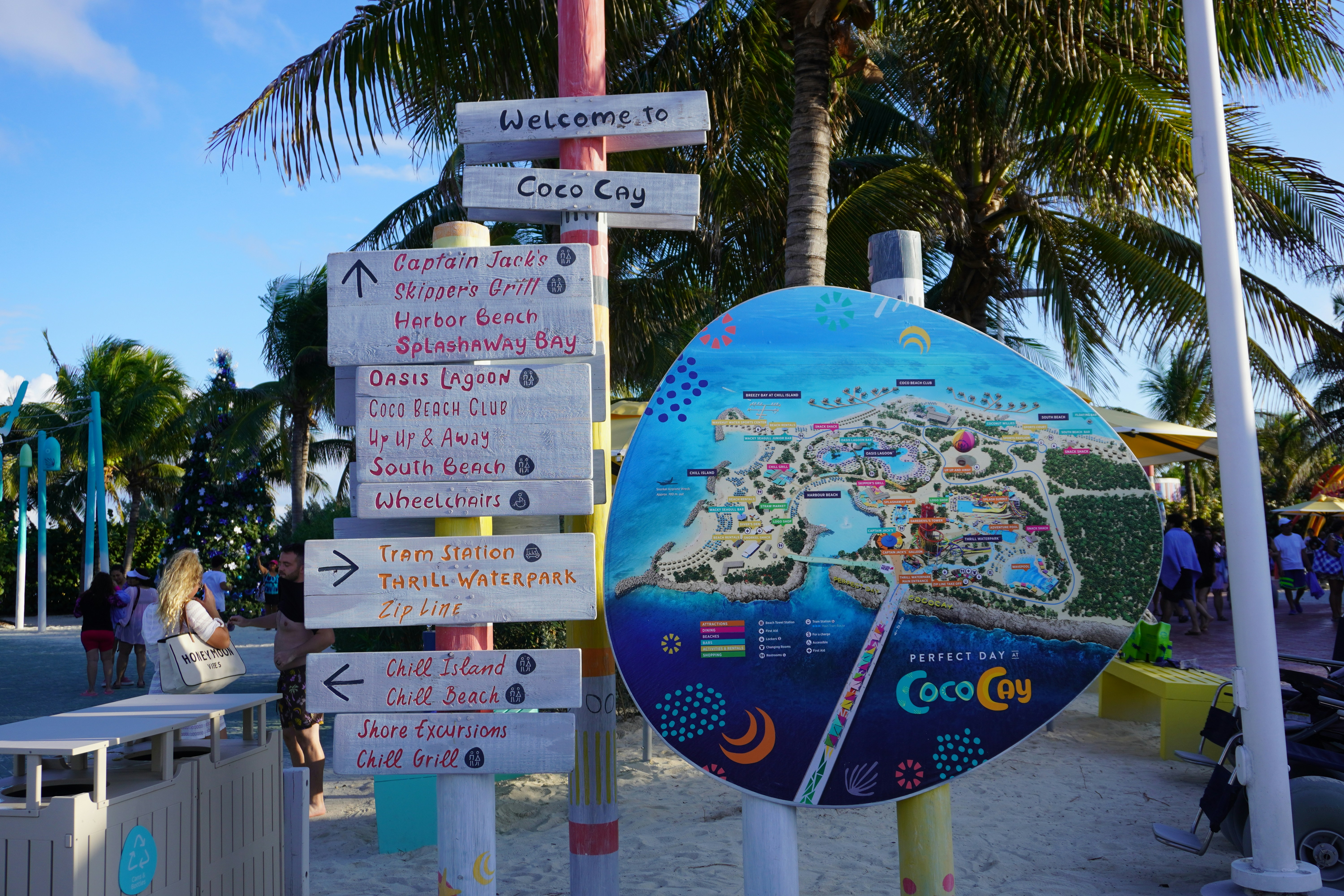 A sign with a map of a city on it photo – Free Coco cay Image on Unsplash