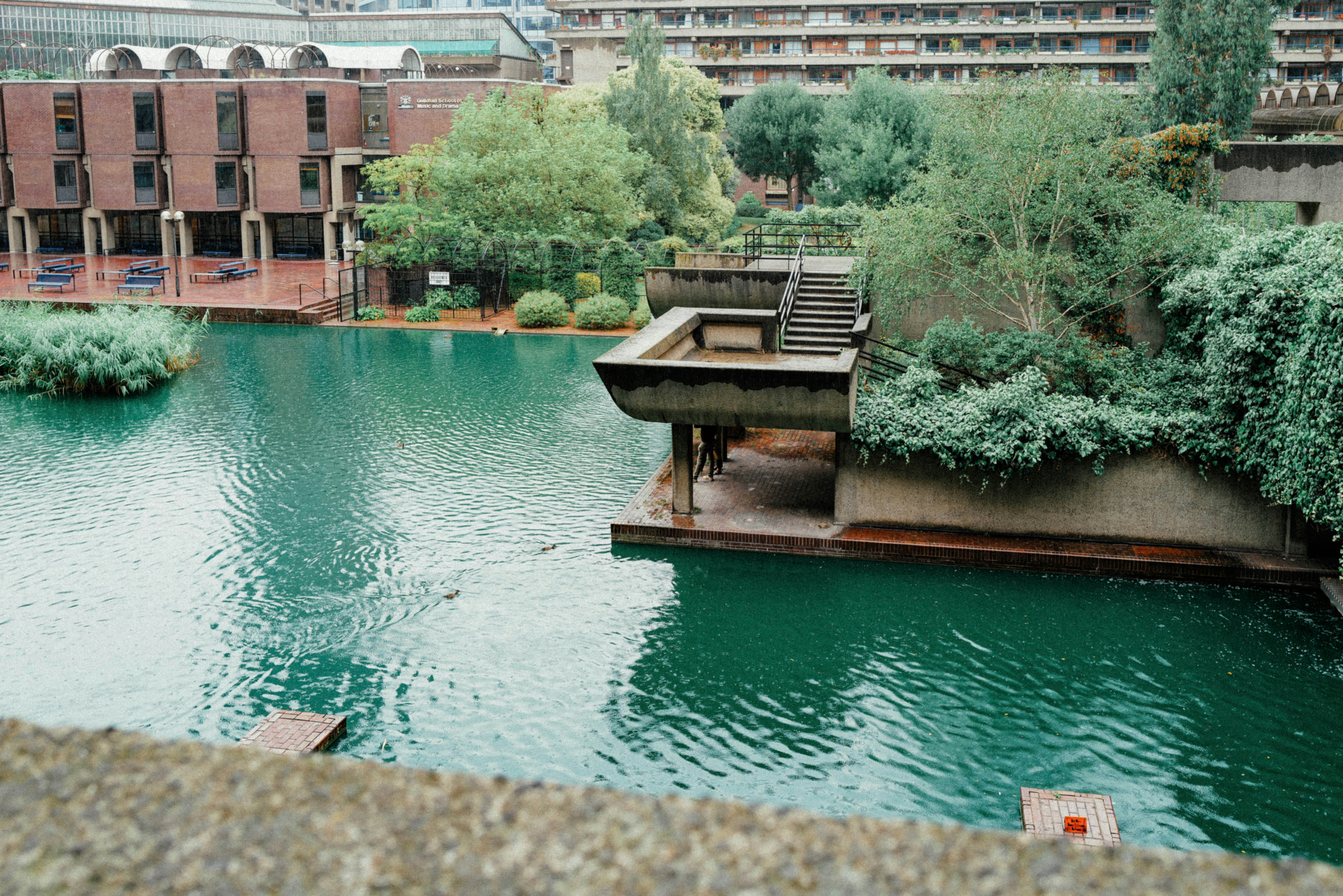 Teal Canal Pavilion: Where Water Meets Urban Geometry