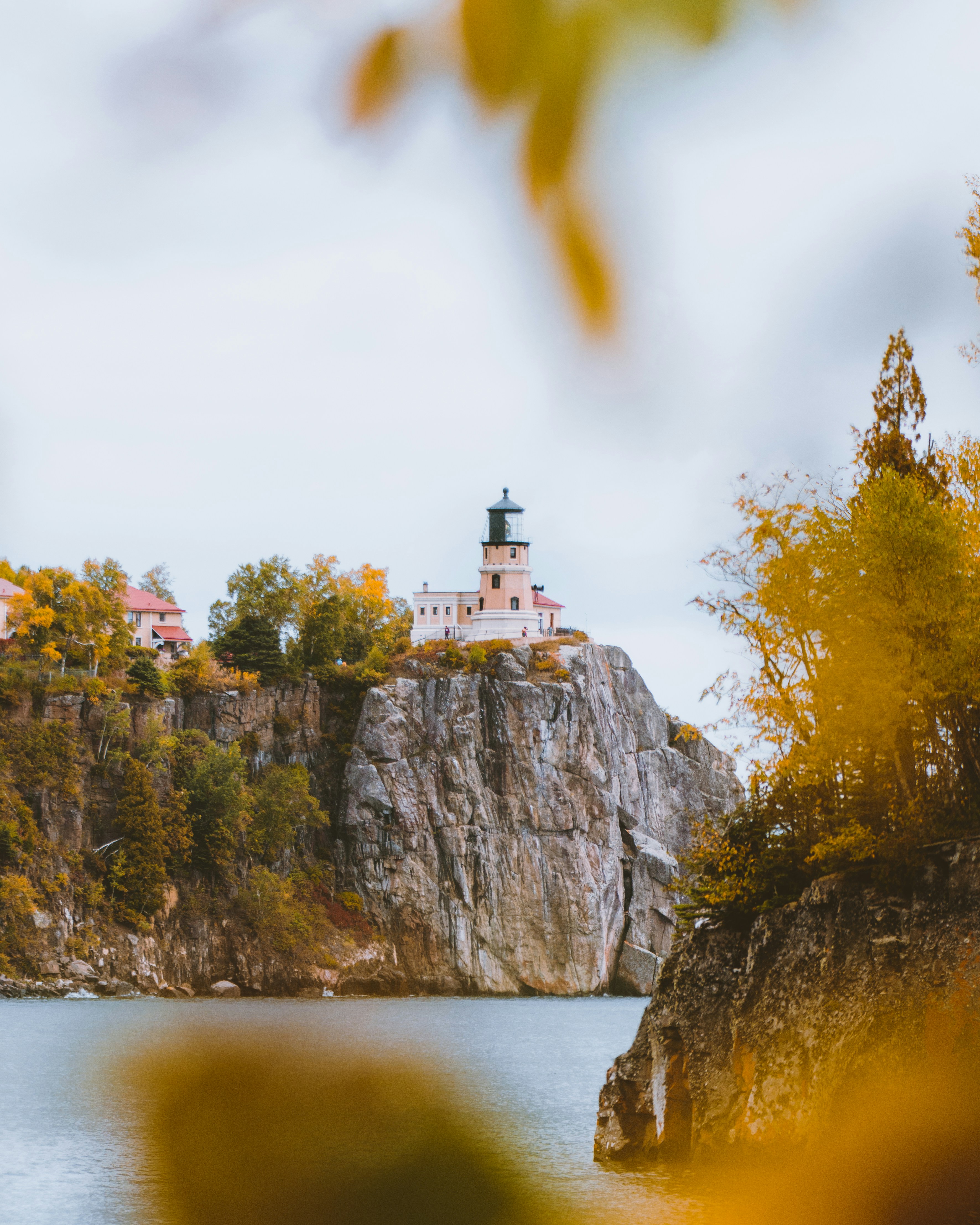 Lighthouse Watch from a Cliffside Ridge