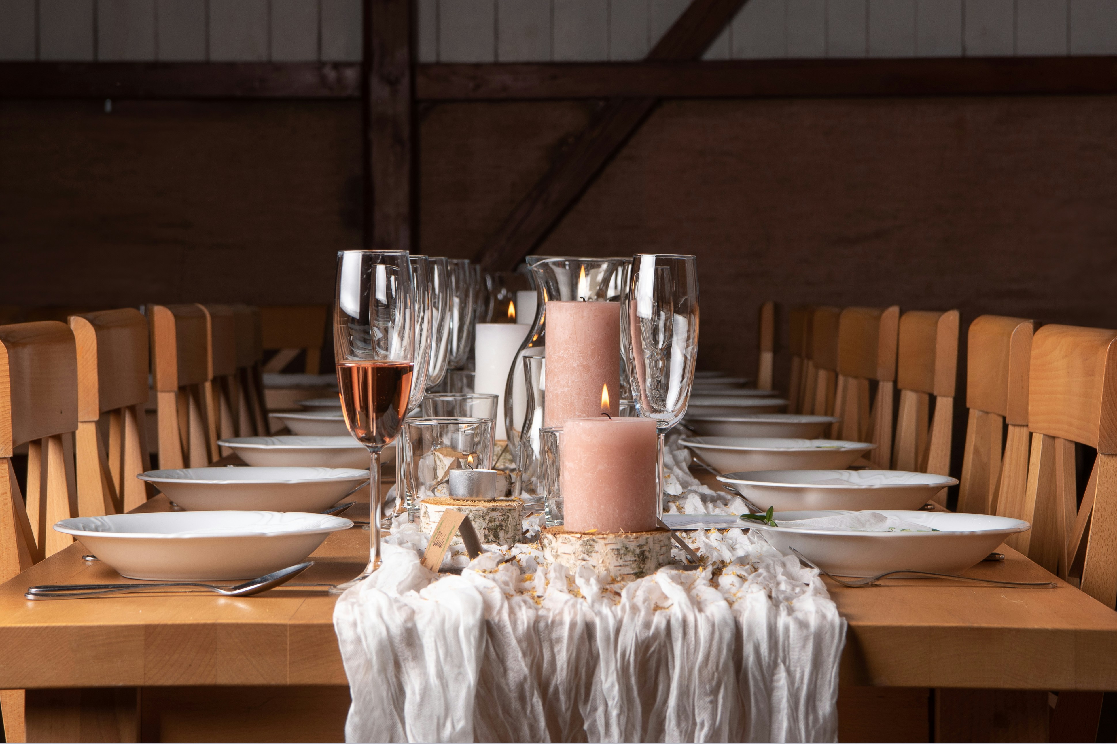 Rustic Elegance: A Candlelit Gathering