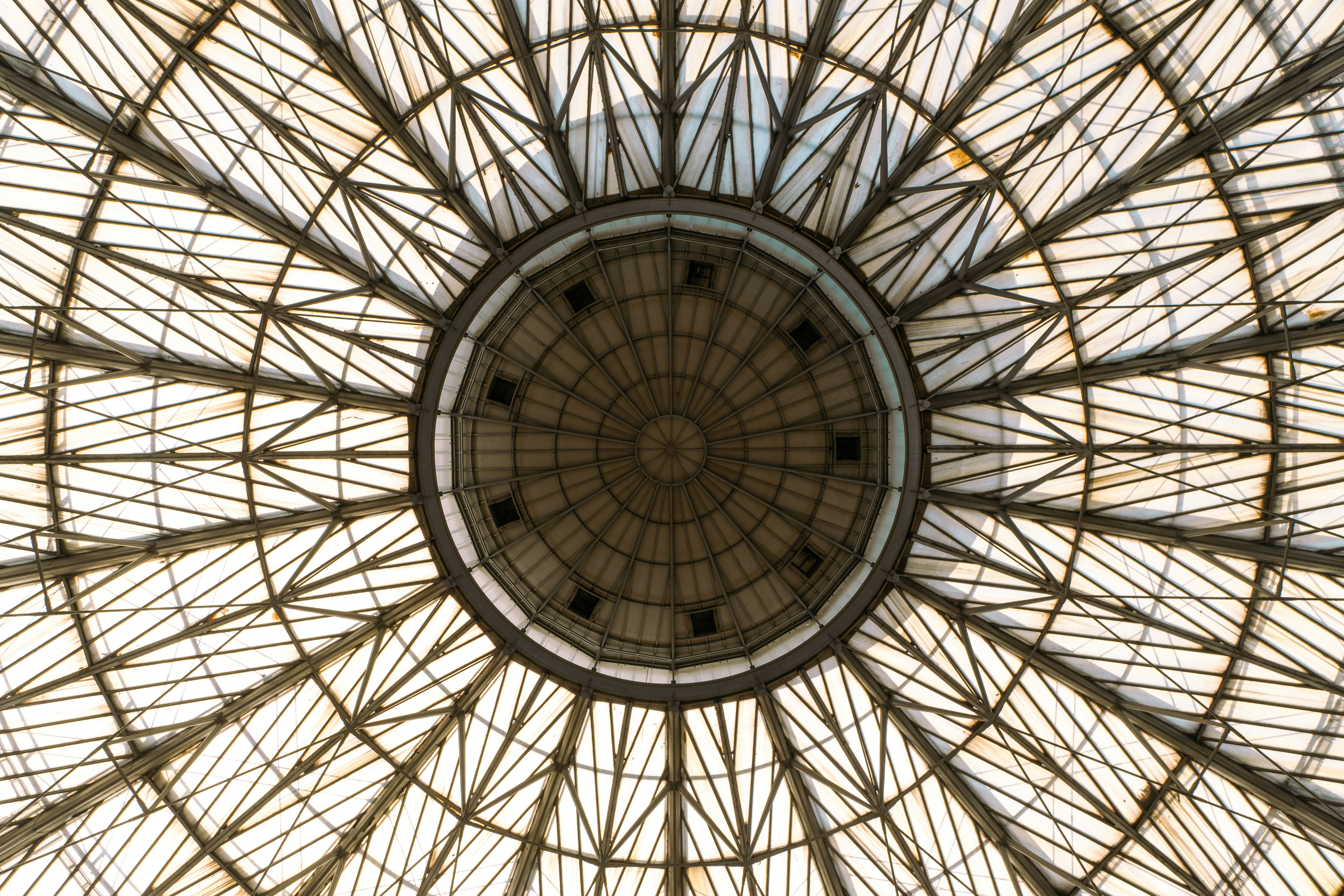 A view of the ceiling of a large building photo – Free Shanghai south ...