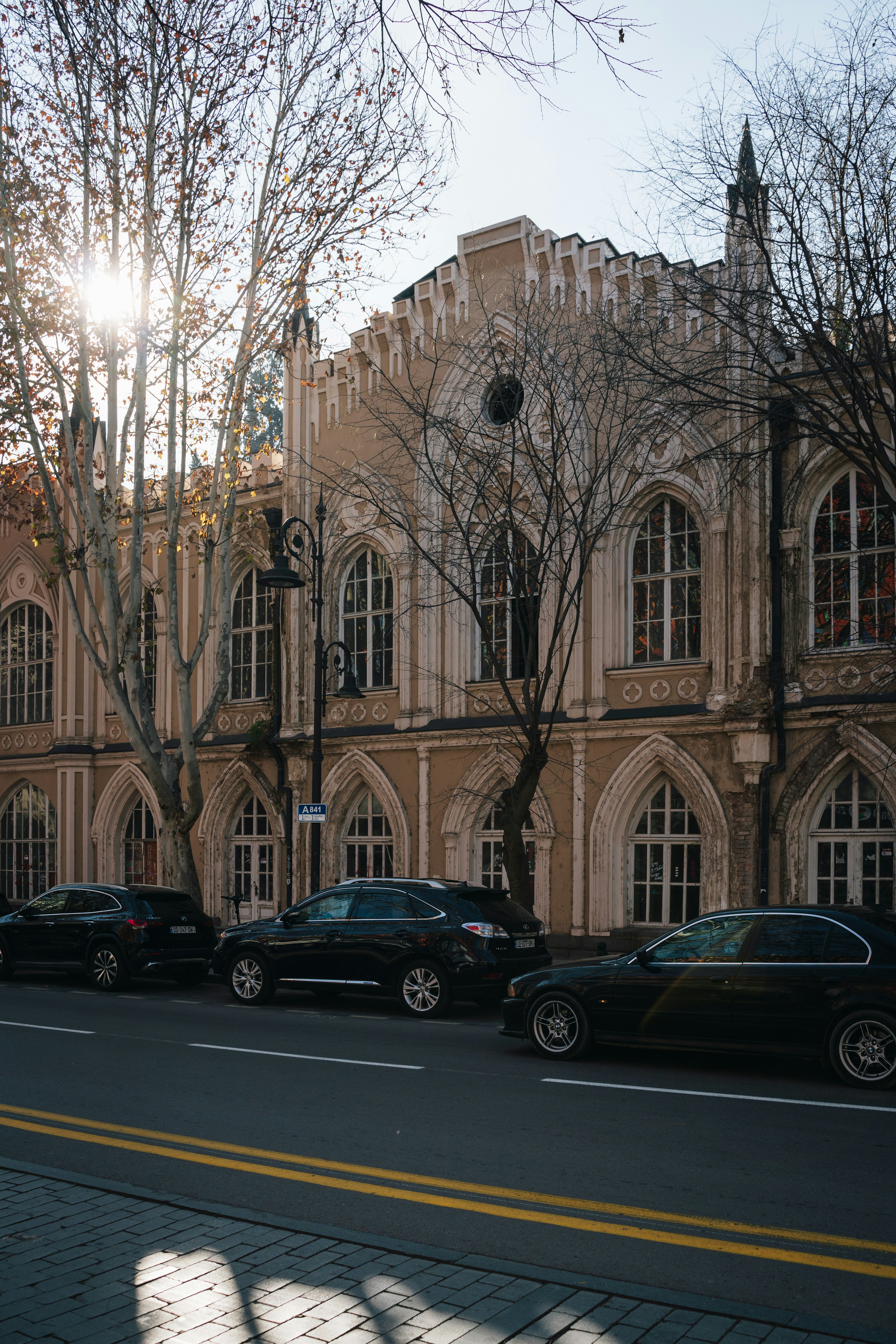 Sunlit Facade and Street Chorus