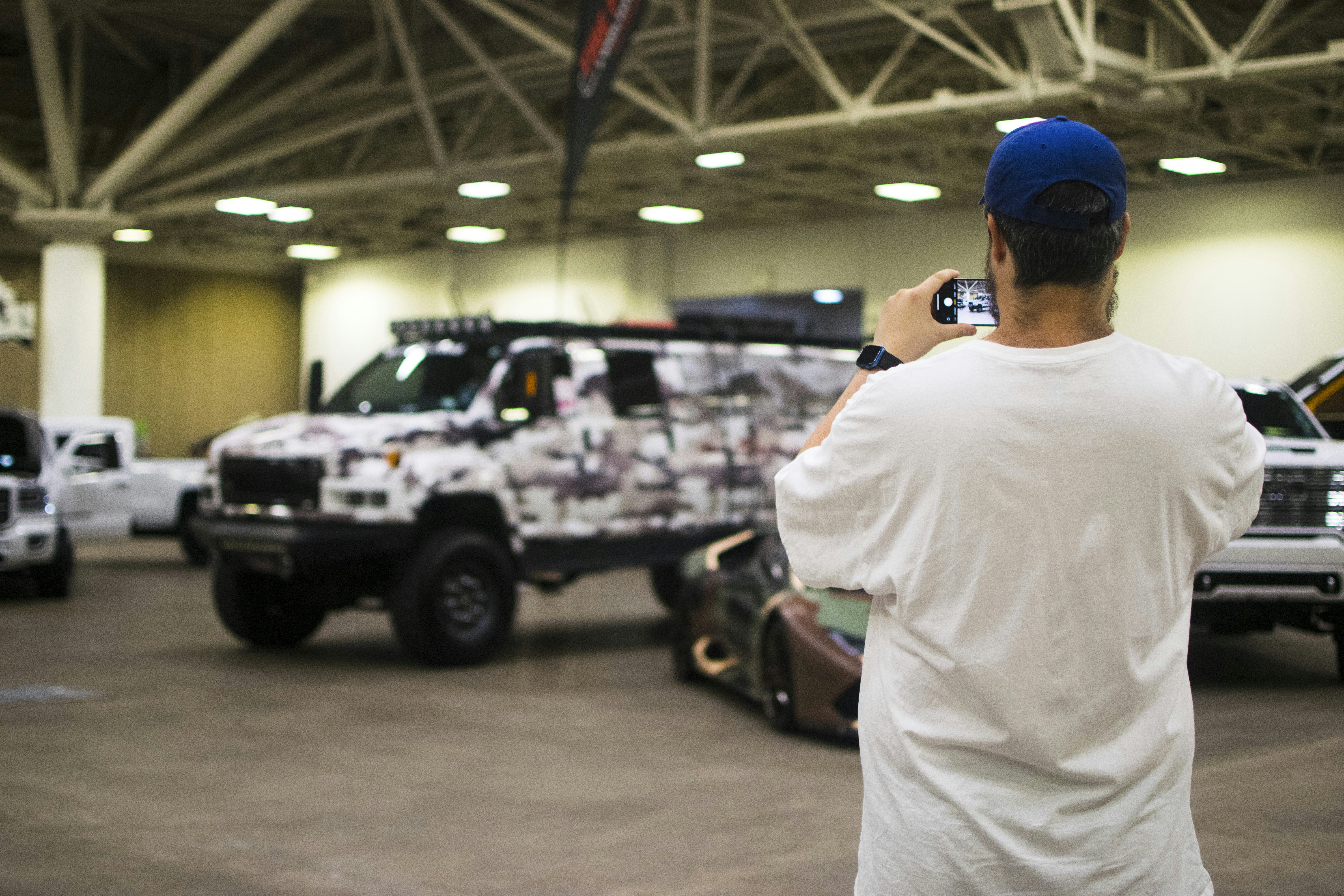 Shutterbug in the Showroom: Framing a Camouflage Truck Display