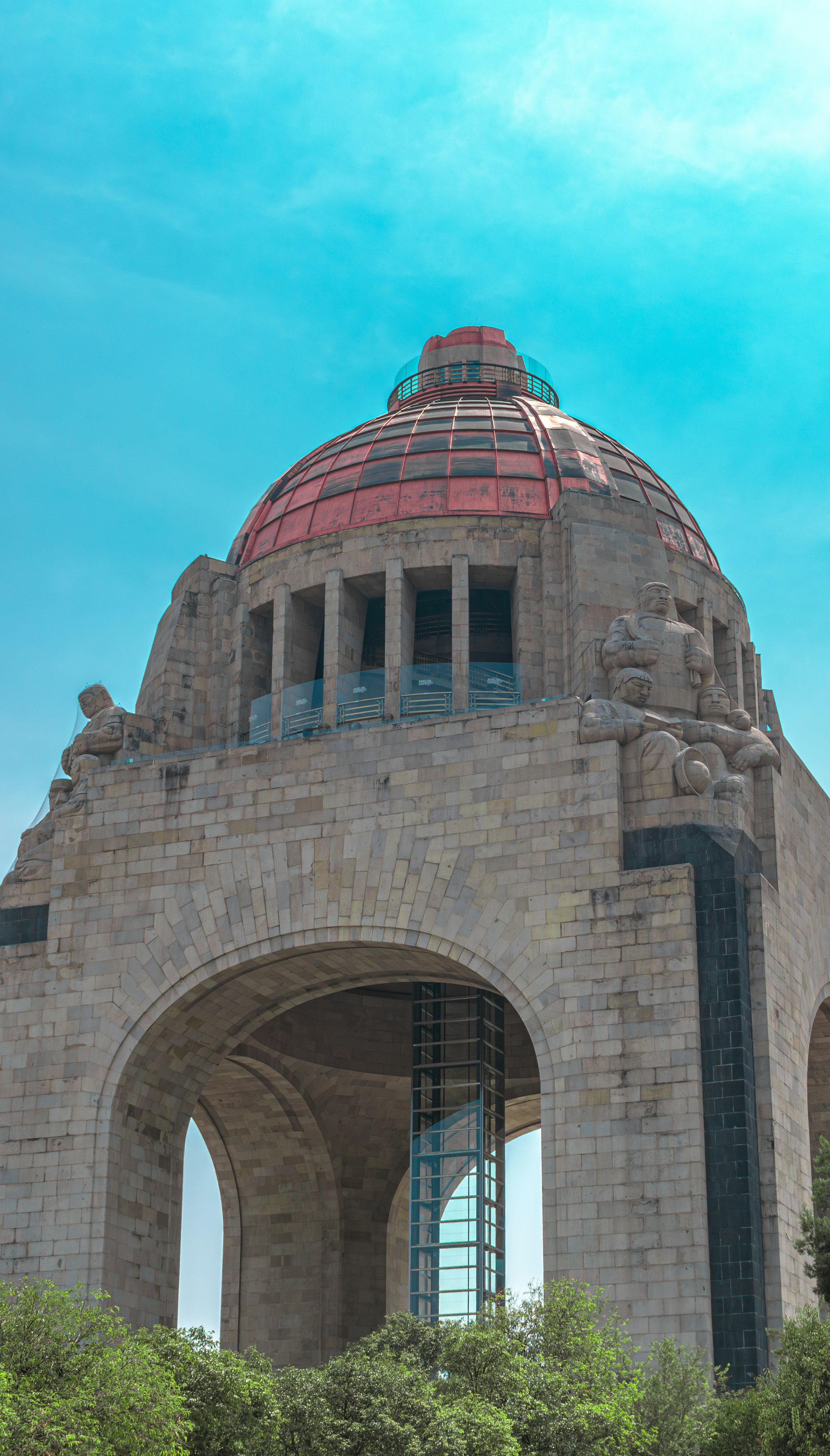 A large stone structure with a dome on top photo – Free Monumento a la ...