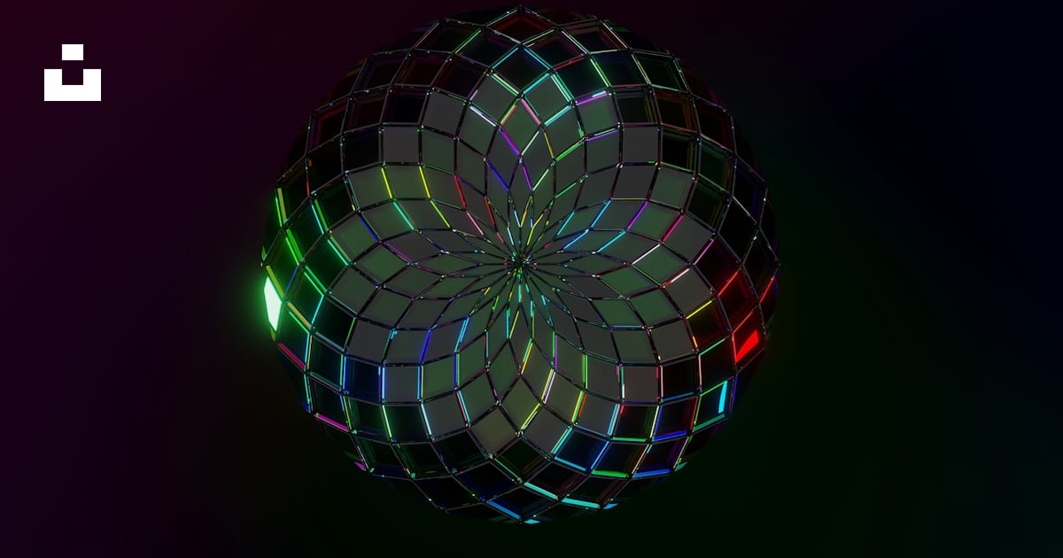 A Colorful Circular Object With A Black Background Photo Free Pattern Image On Unsplash