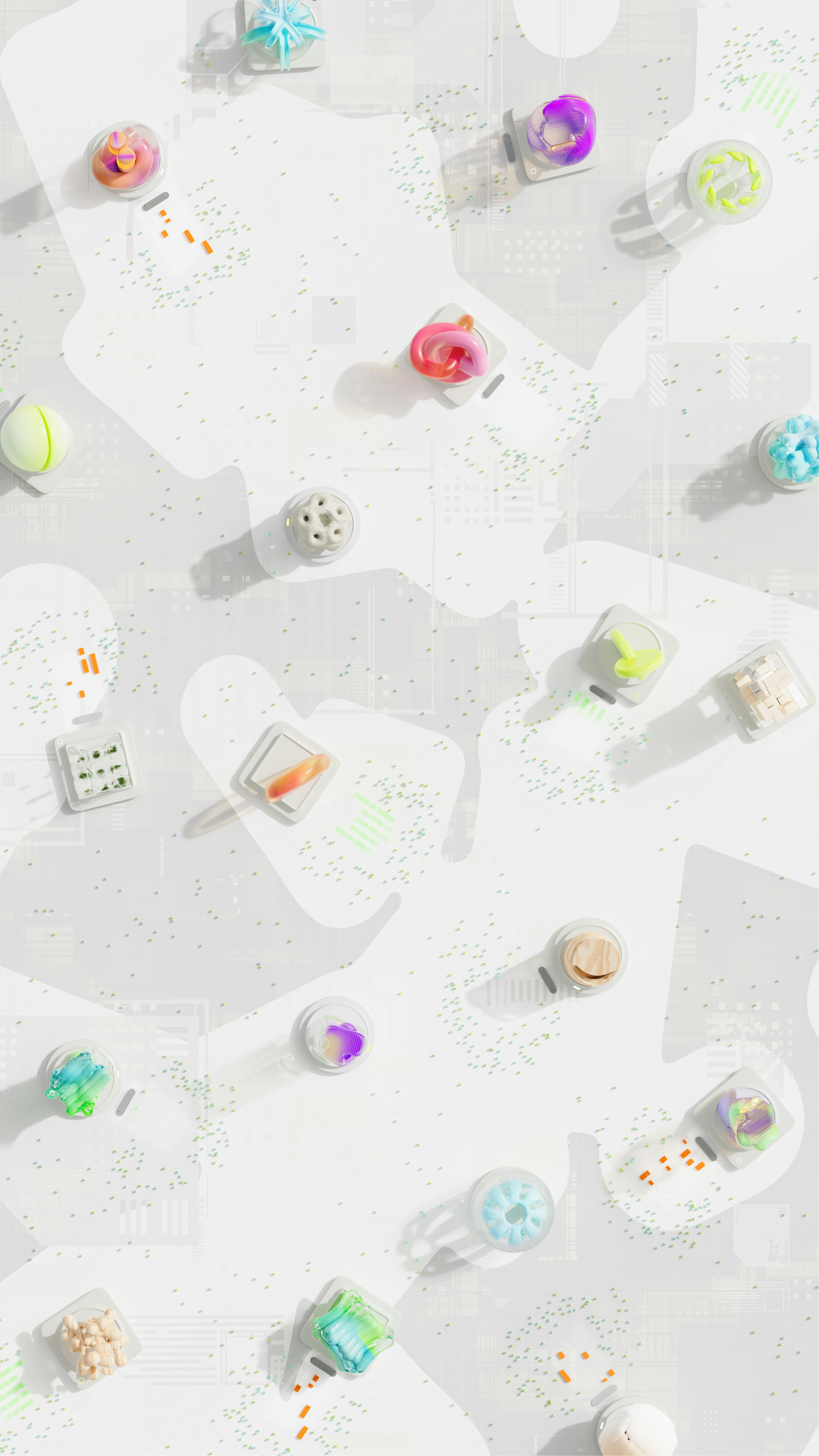 A white background with many different items on it photo – Free Image ...