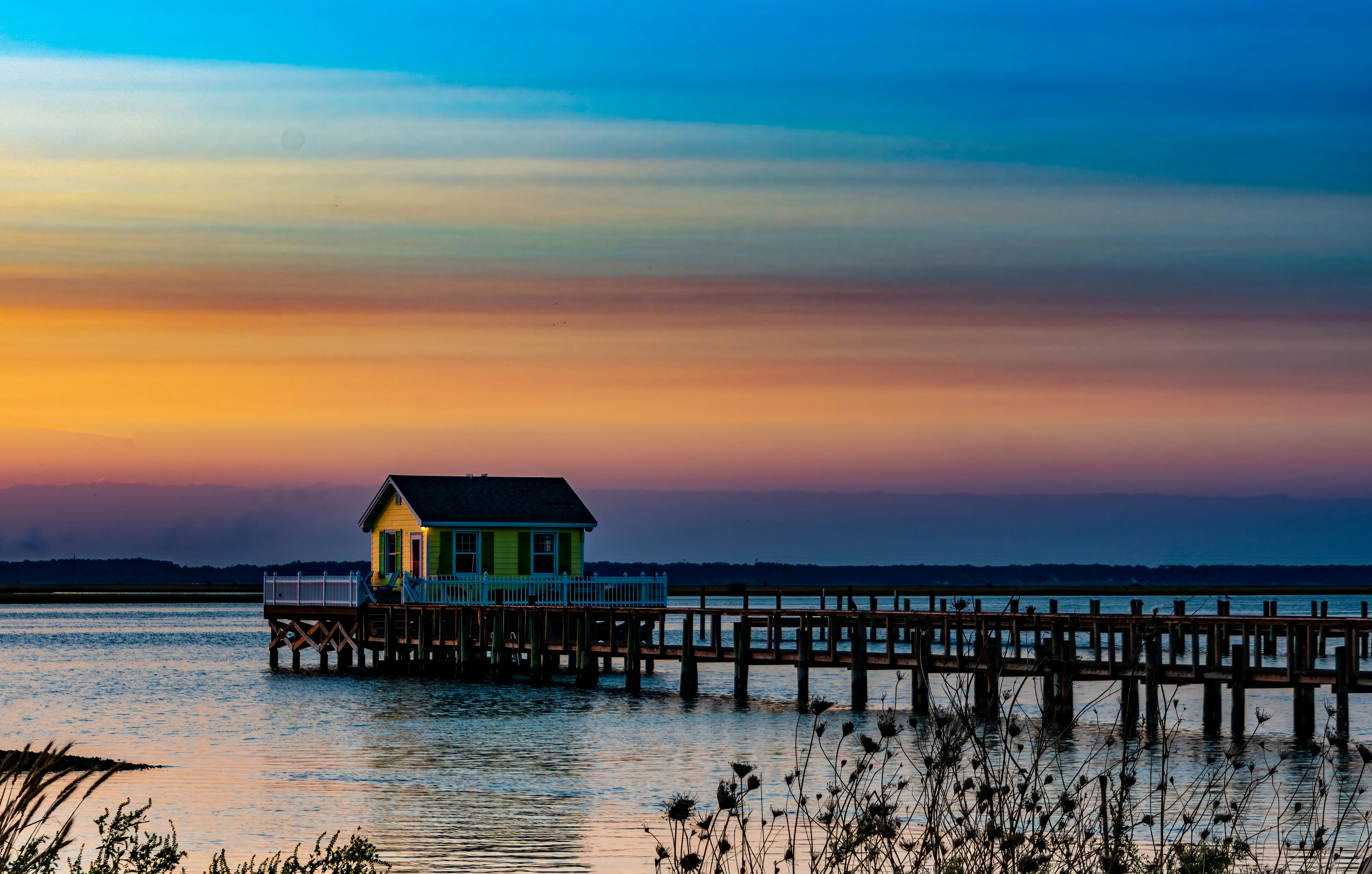 Sunset over Chincoteague Bay Virginia