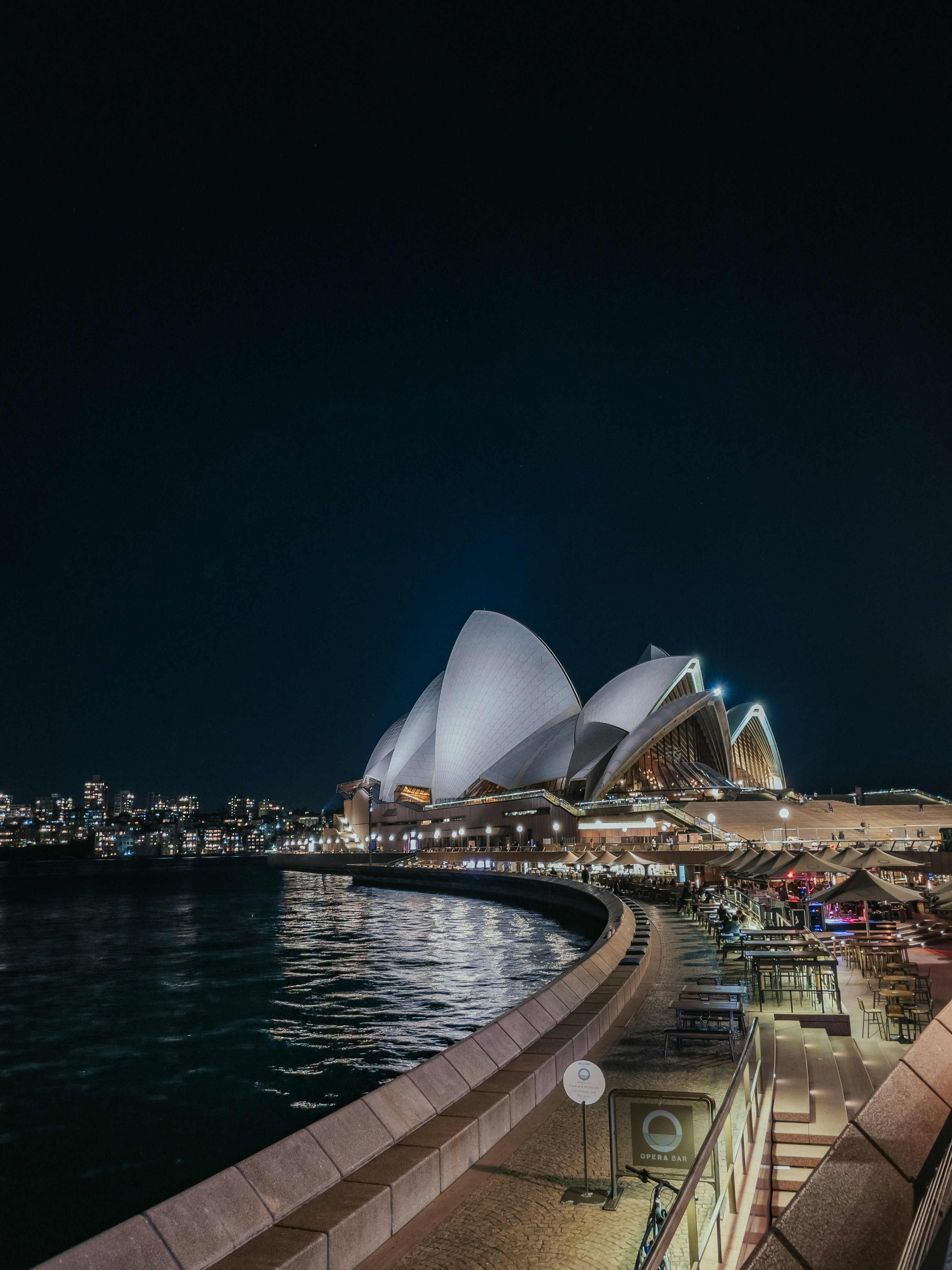 A view of the sydney opera house at night photo – Free Sydney opera ...