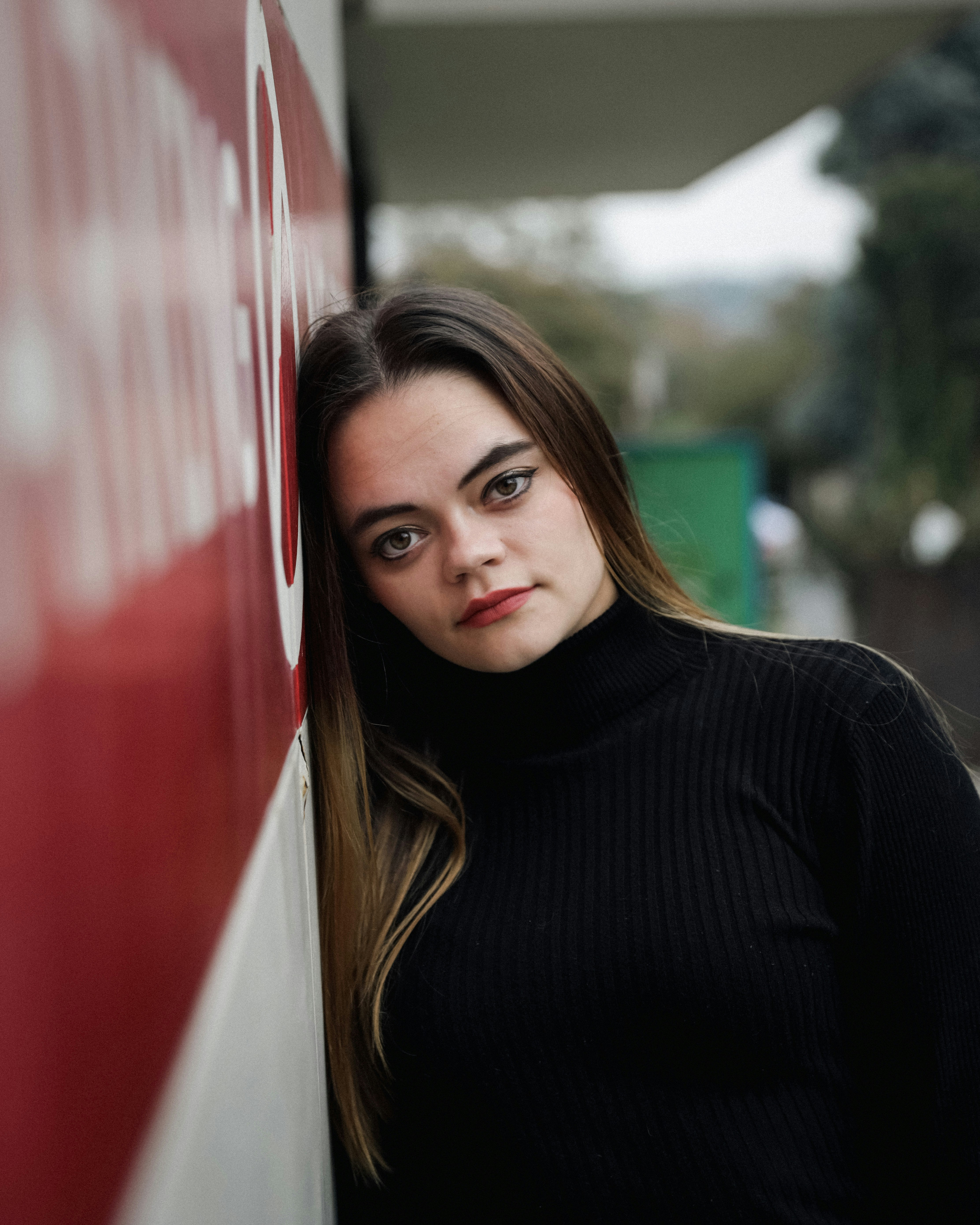 Lean in, Quietly: Portrait at the Station Edge