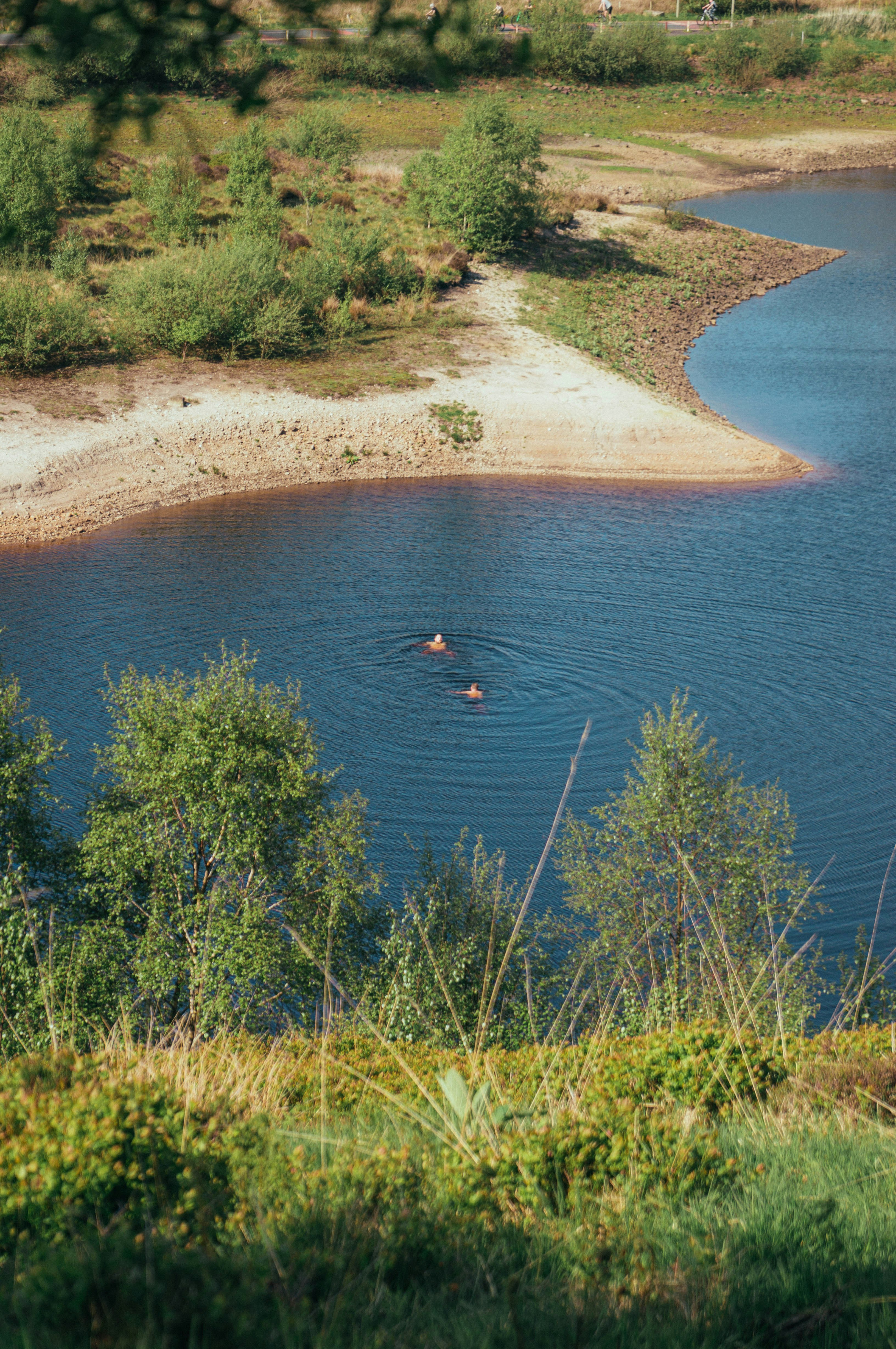 Serene Swim in a Hidden Cove