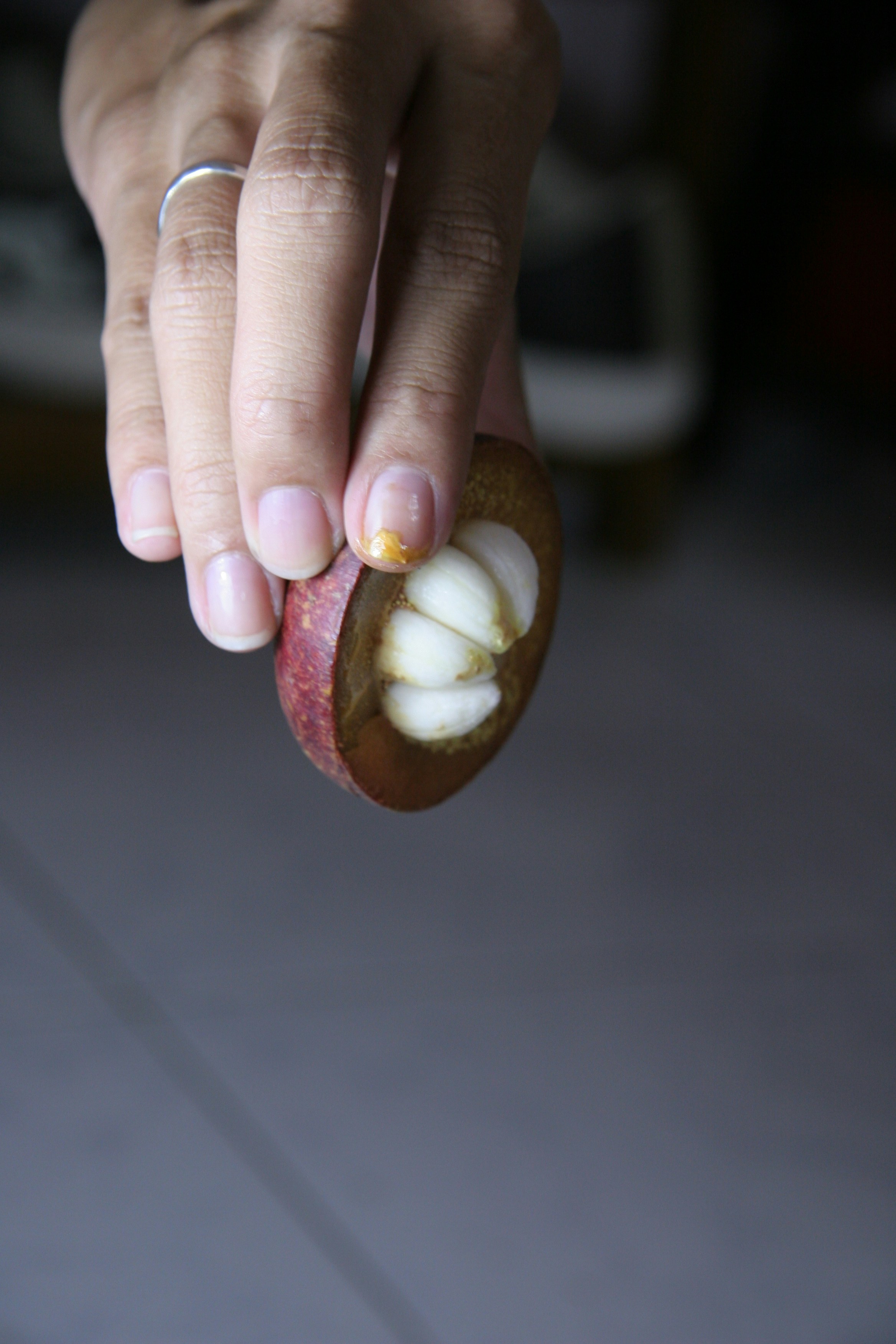 A person holding a piece of food in their hand photo – Free Ho chi minh ...